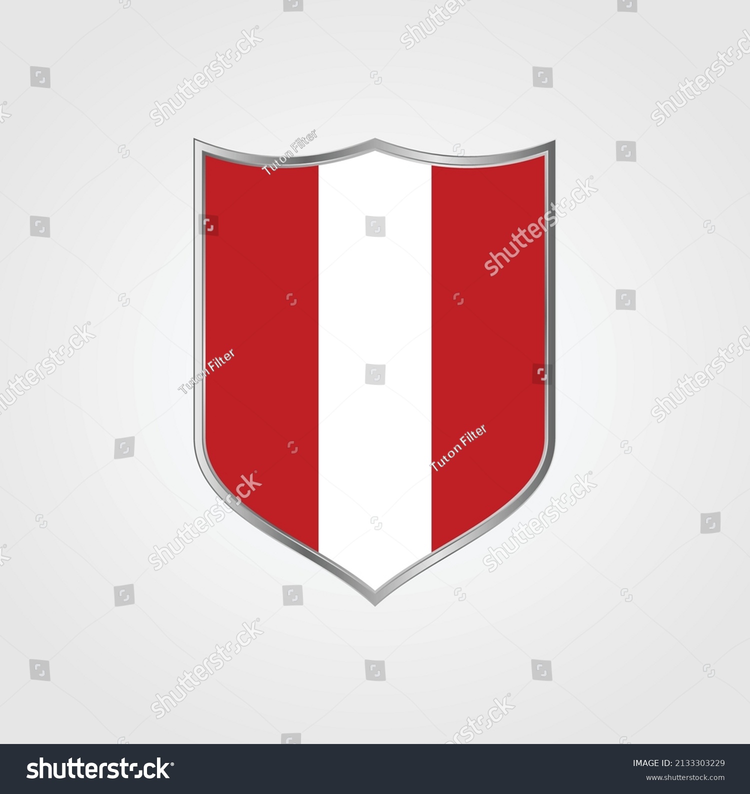 Peru Flag Shield Frame Stock Vector (Royalty Free) 2133303229 ...