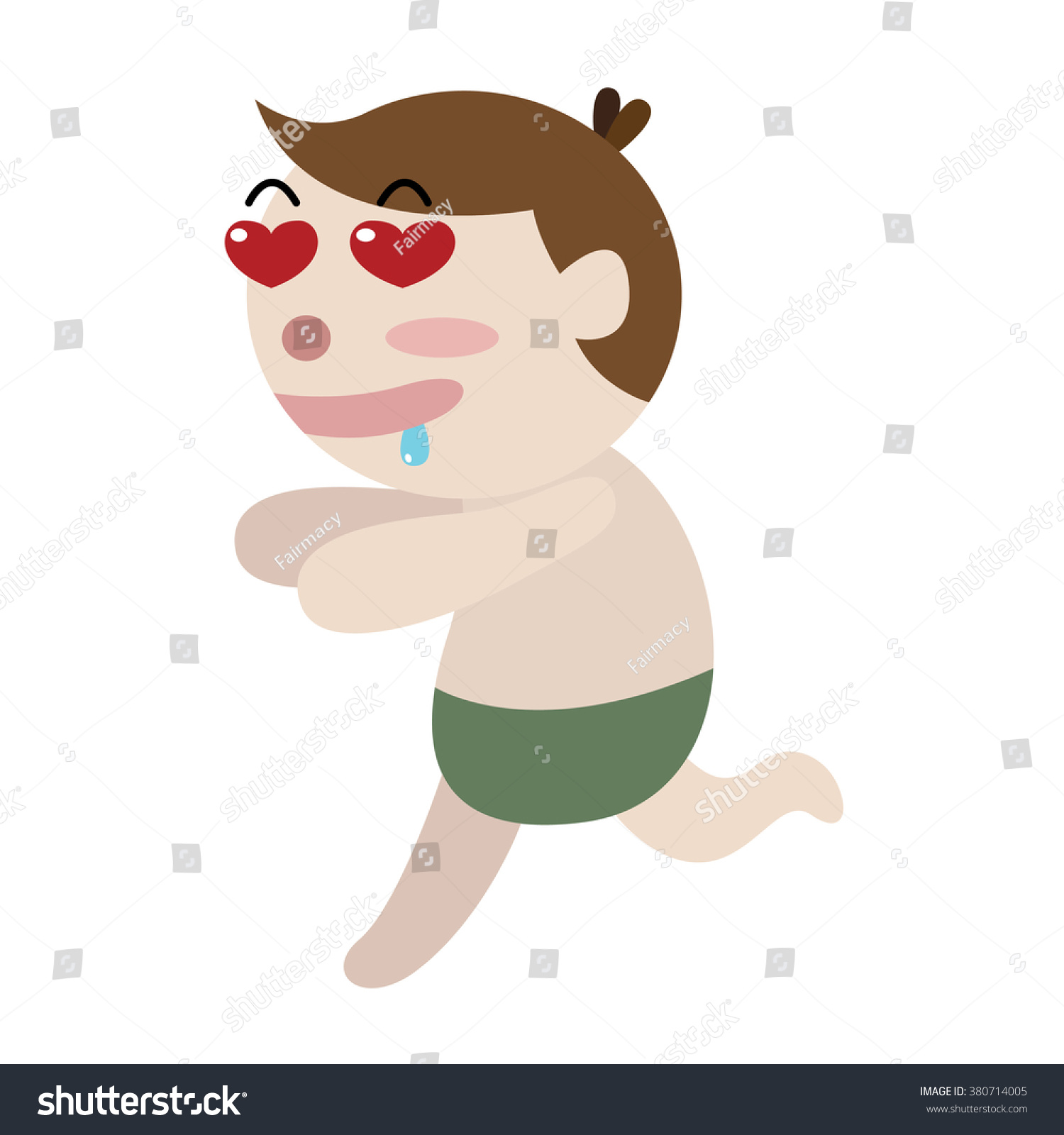 Pervert Running Man Cartoon Vector: vector de stock (libre de regalías ...