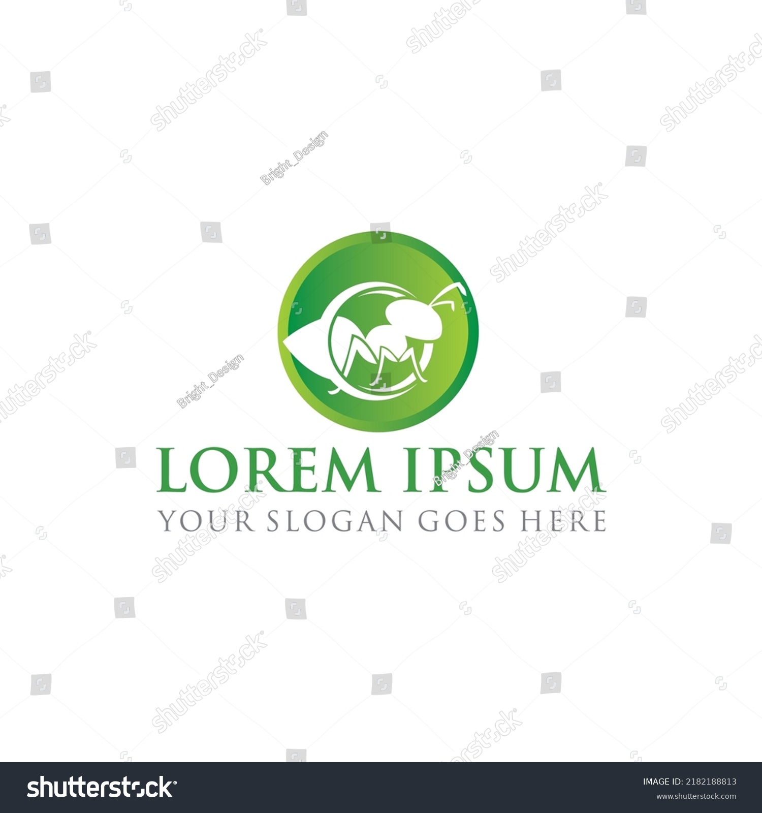 Pest Control Logo Insecticide Logo Stock Vector (Royalty Free ...