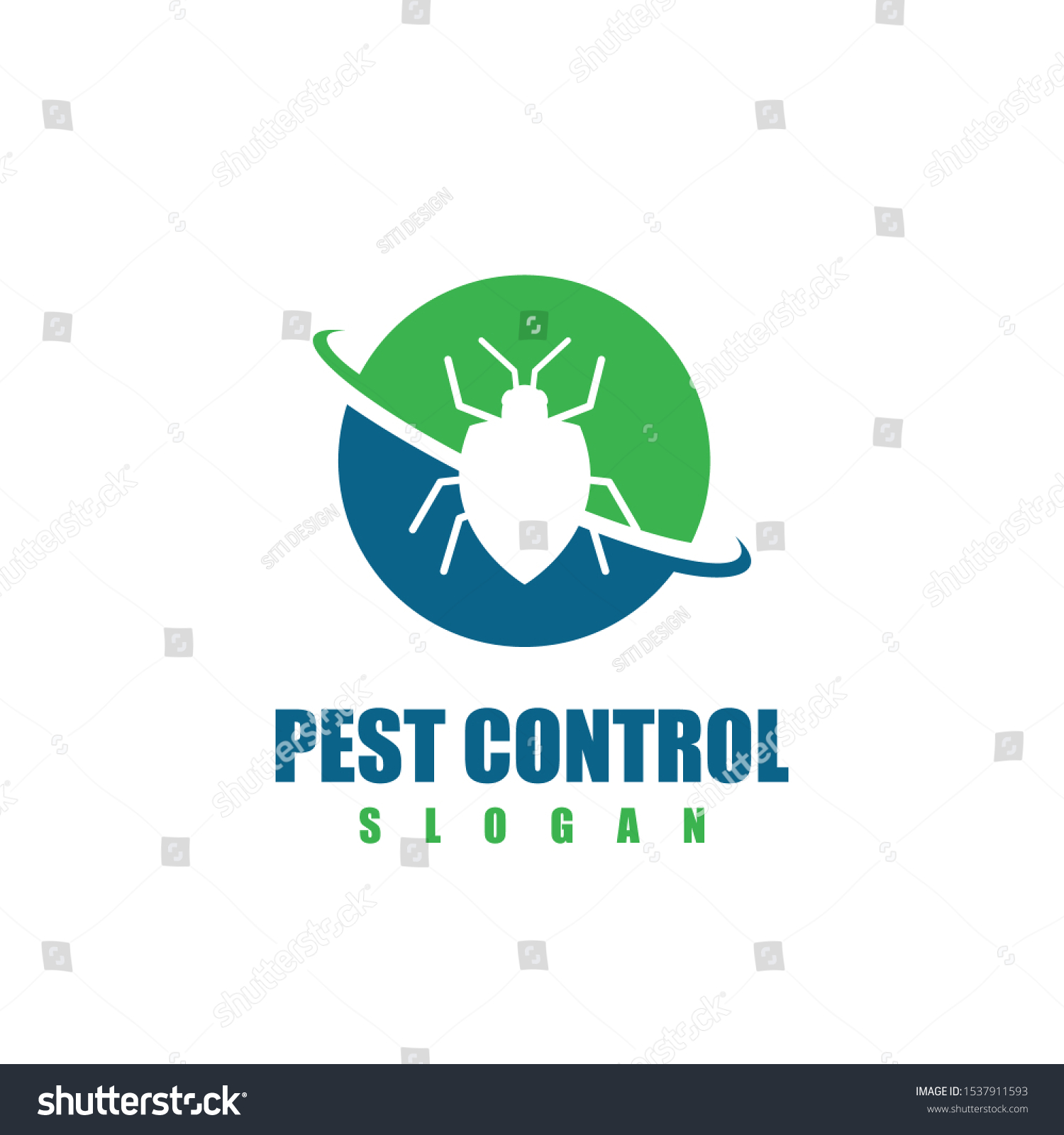 Pest Control Logo Vector Illustration Stock Vector (Royalty Free ...