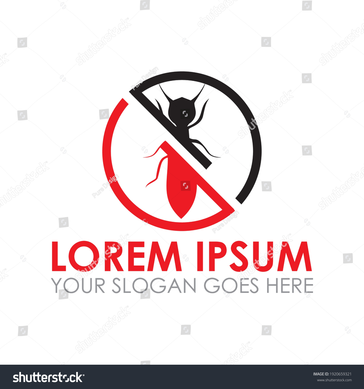 Pest Control Vector Insecticide Logo Stock Vector (Royalty Free ...
