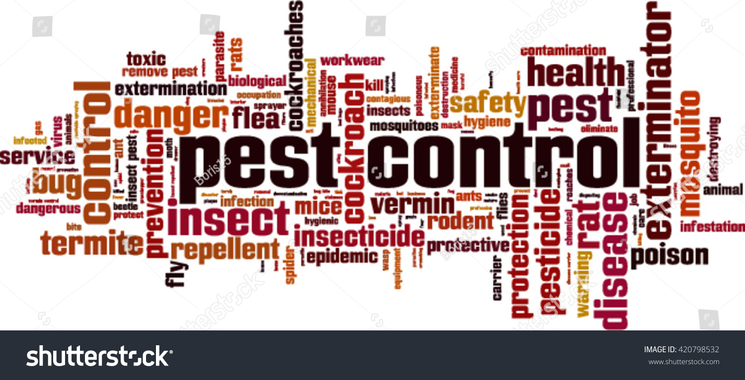 Pest Control Word Cloud Concept Vector Stock Vector (Royalty Free ...