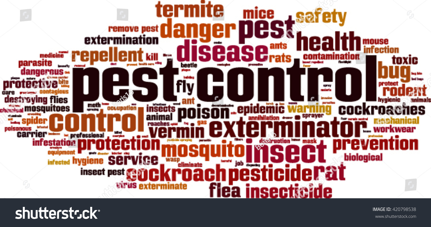 Pest Control Word Cloud Concept Vector Stock Vector (Royalty Free ...