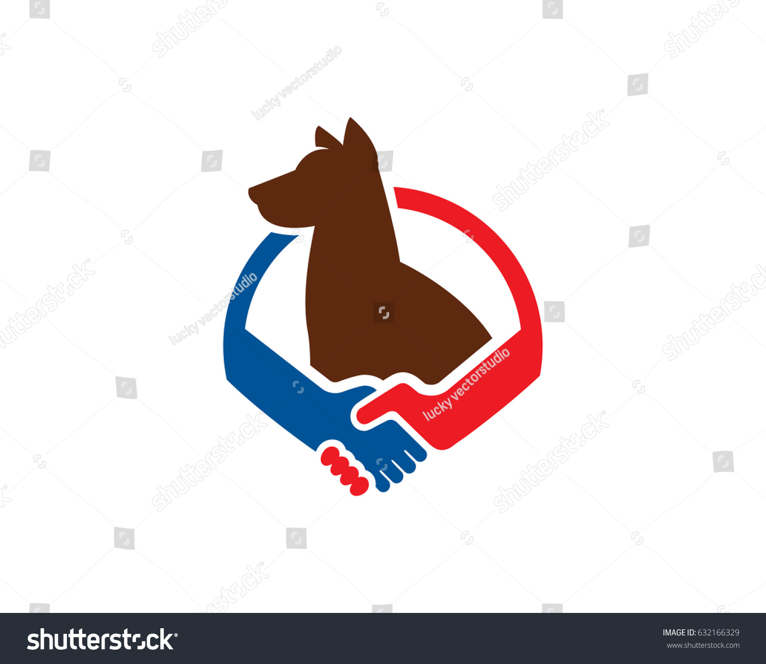 Pet Adoption Logo Template Design Vector Stock Vector (Royalty Free ...
