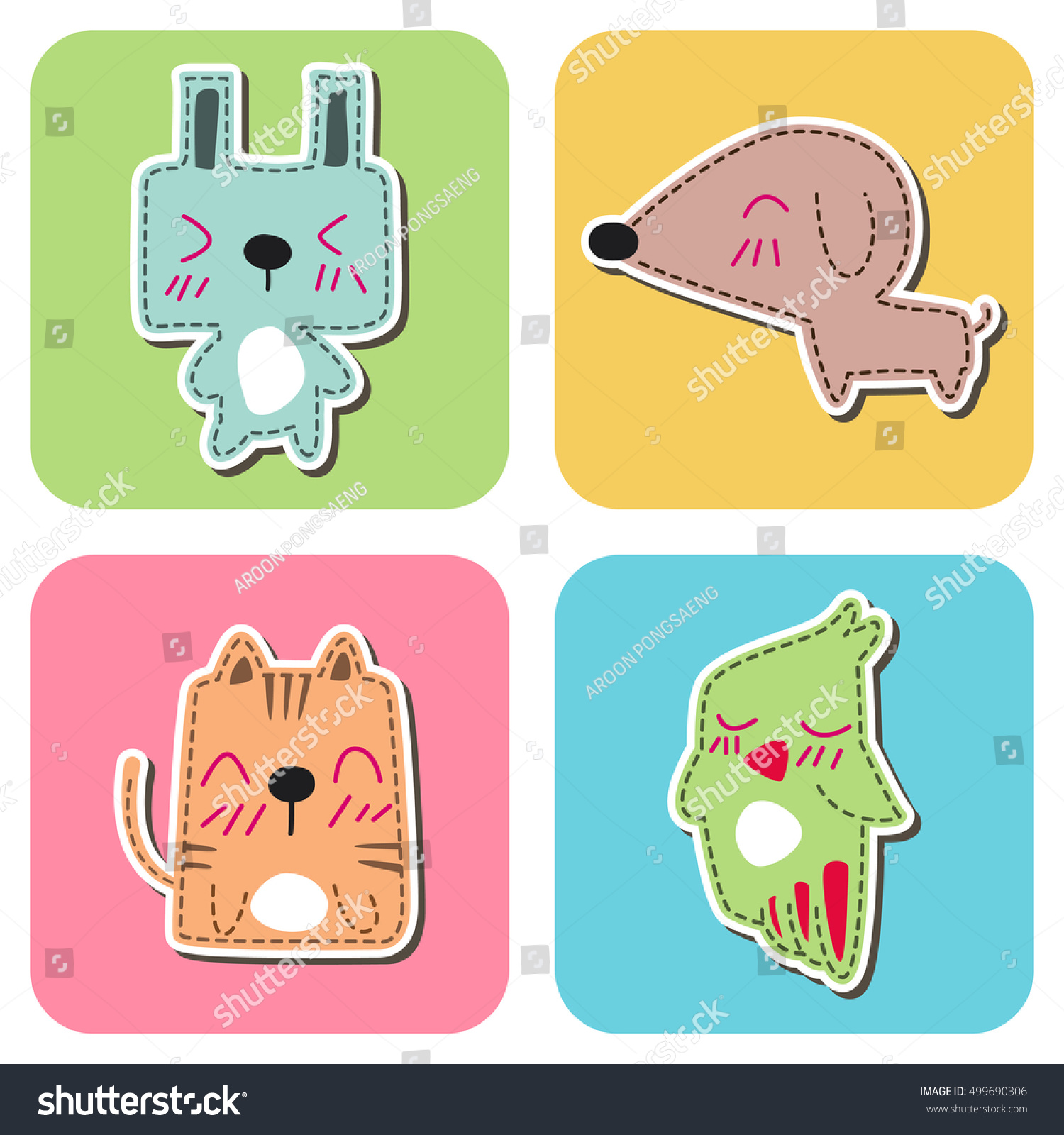 Pet Cartoon Stock Vector (Royalty Free) 499690306 | Shutterstock
