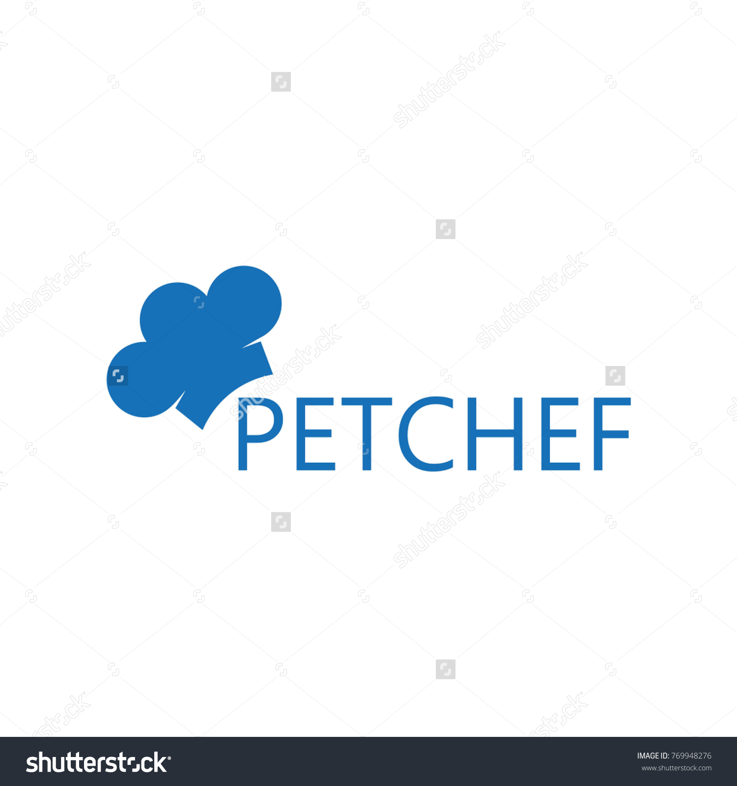 Pet Chef Logo Vector Stock Vector (Royalty Free) 769948276
