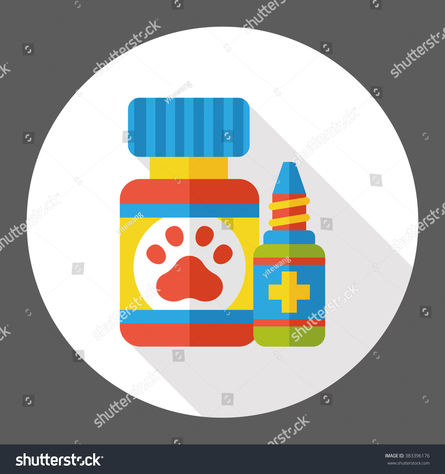 Pet Drug Flat Icon Stock Vector (Royalty Free) 383396176 | Shutterstock