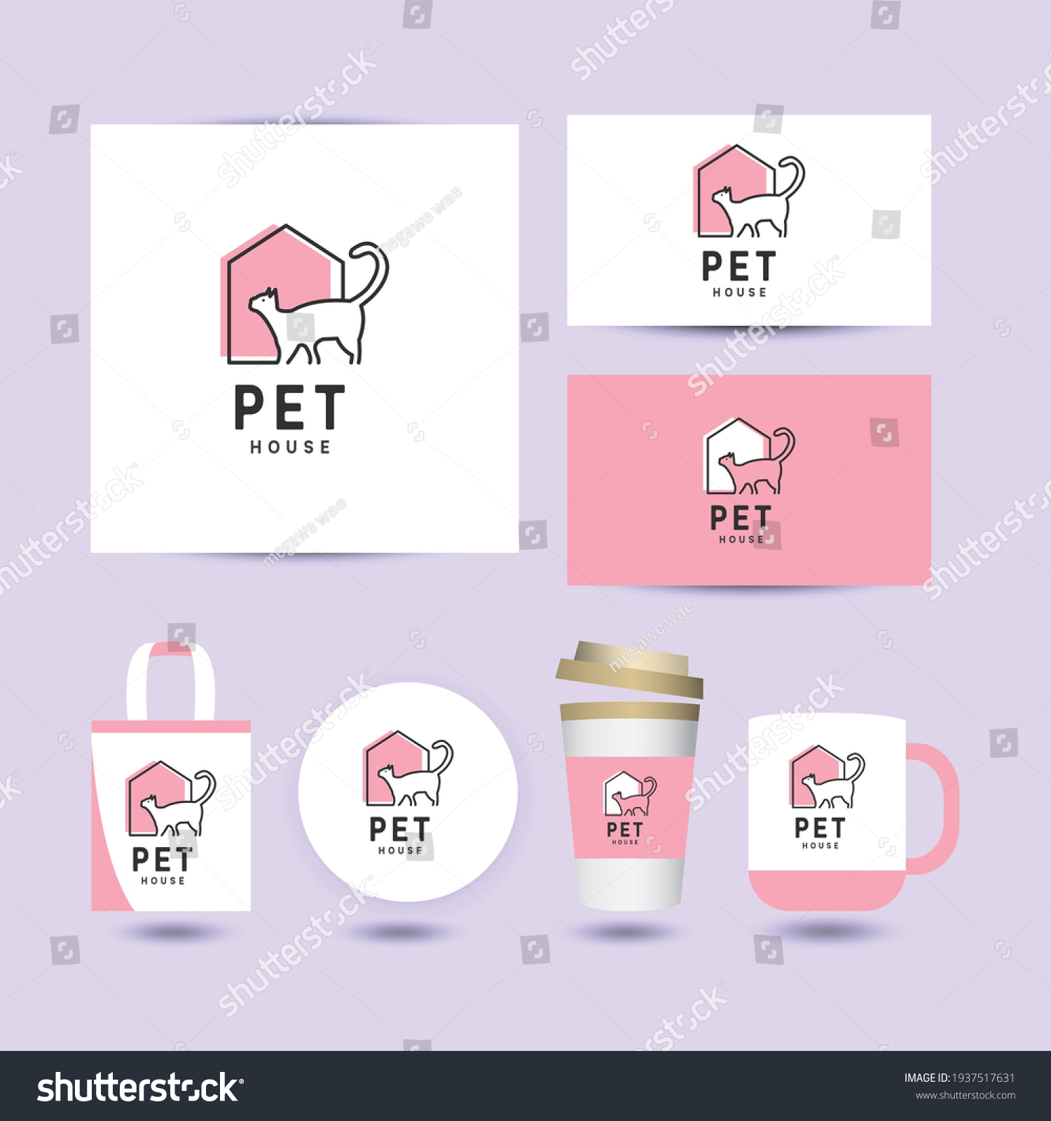 Pet Store Logo Design Aplication Vector Stock Vector (Royalty Free ...