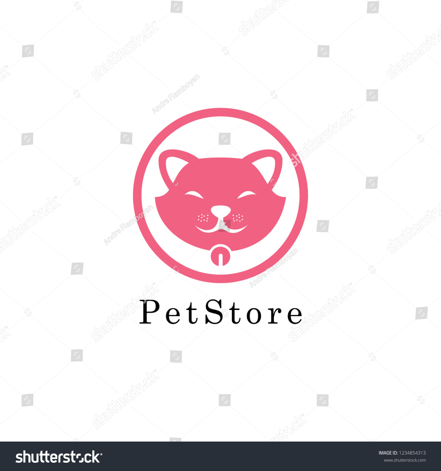 Pet Store Logo Template Stock Vector (Royalty Free) 1234854313 ...