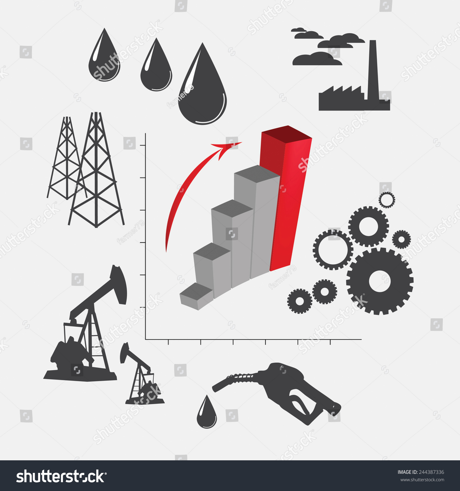 Petroleum Infographic Stock Vector (Royalty Free) 244387336 | Shutterstock