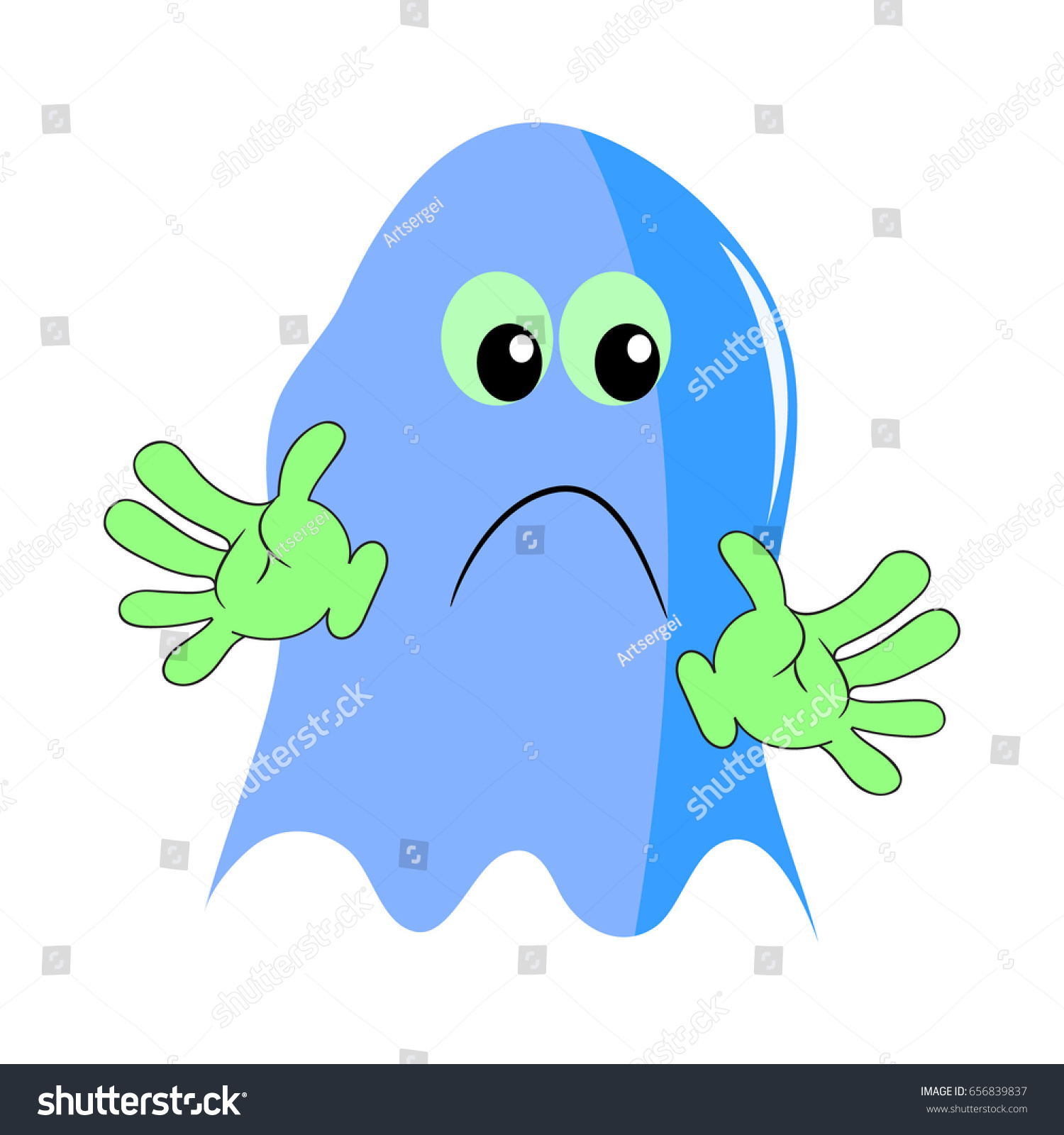 Phantom Cute Cartoon Vector Illustration Stock Vector (Royalty Free ...