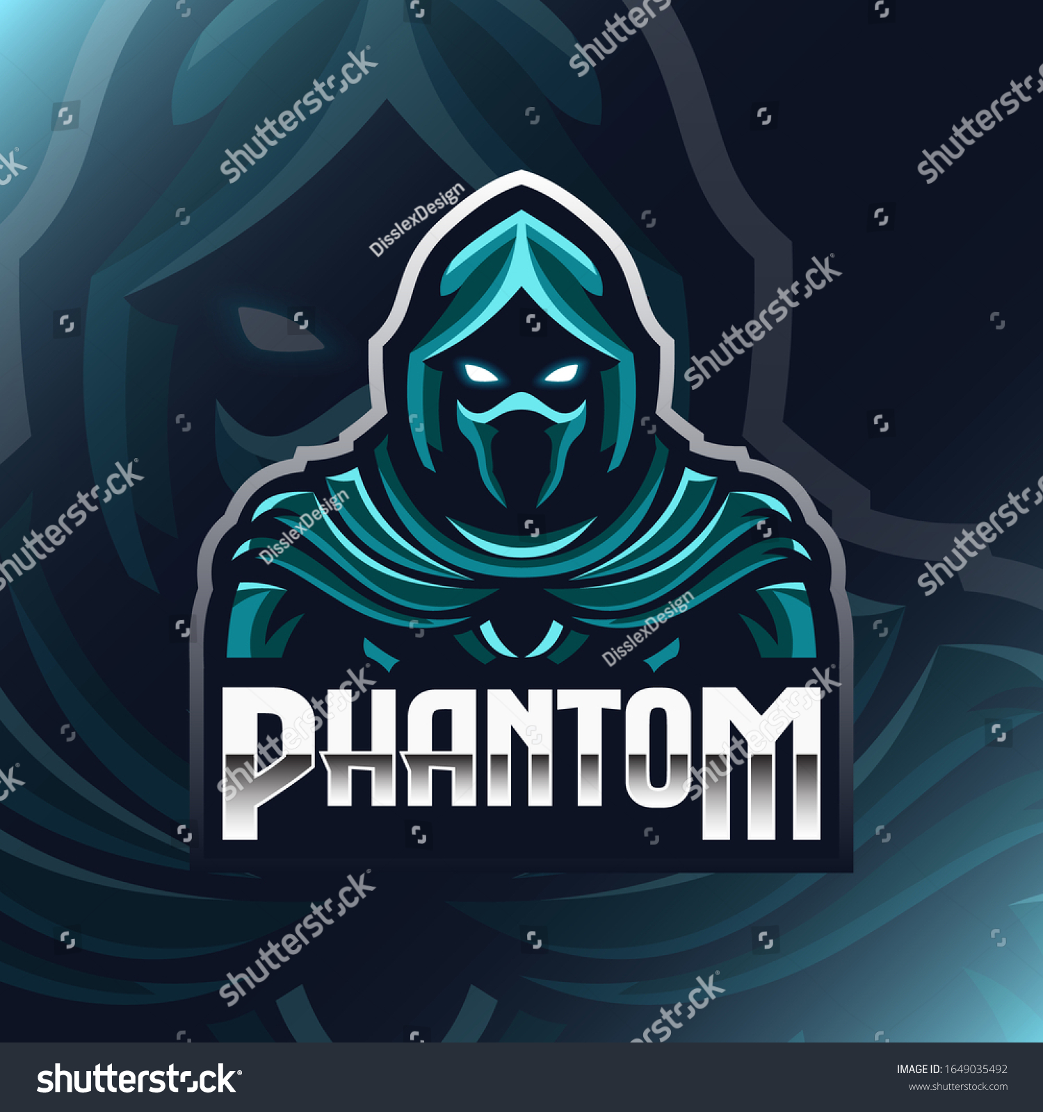 Phantom Logo Mascot Vector Illustration Stock Vector (Royalty Free ...