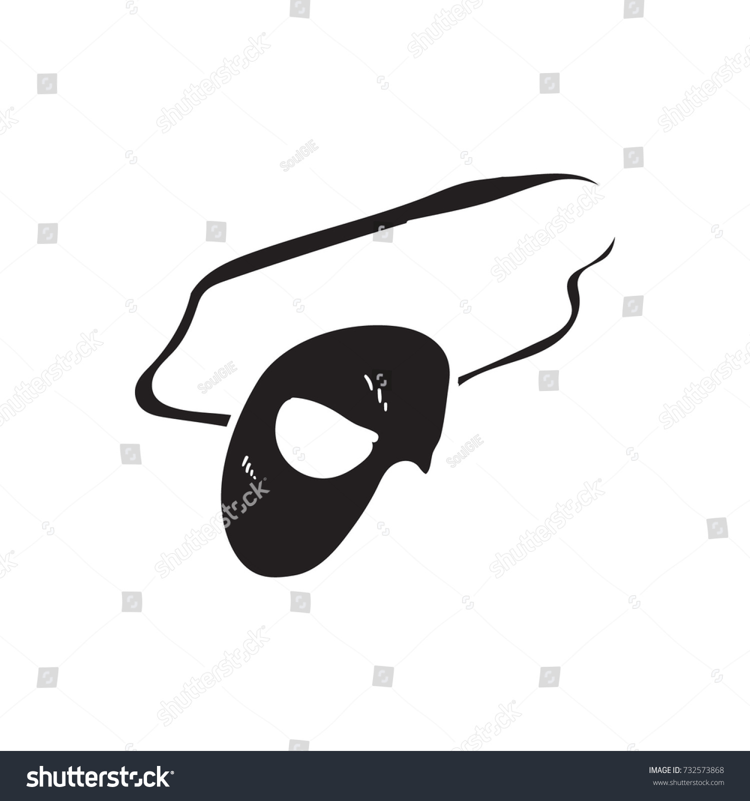 Phantom Mask Vector Cartoon Stock Vector (Royalty Free) 732573868