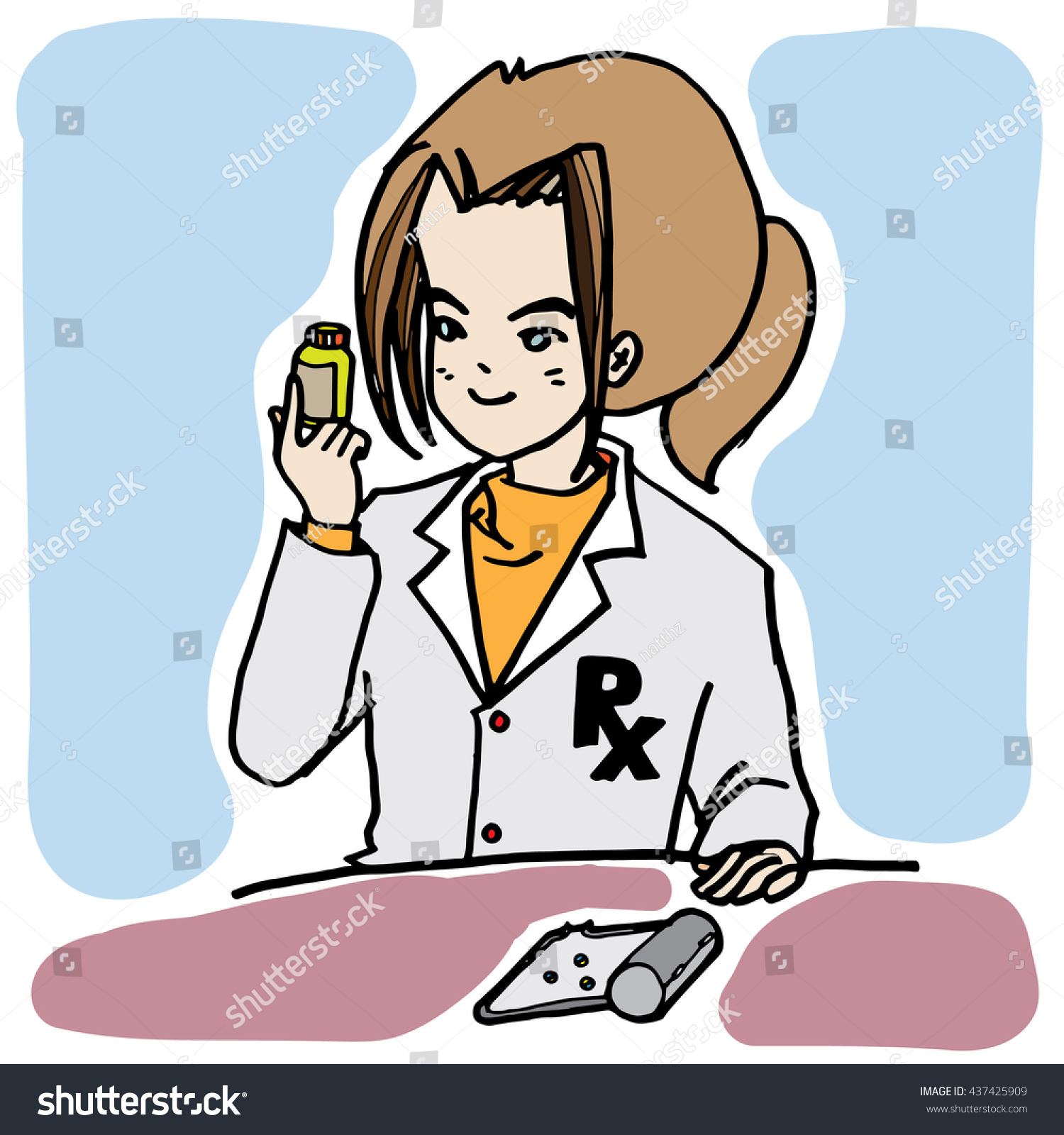 Pharmacist Cartoon Vector Character Stock Vector (Royalty Free ...