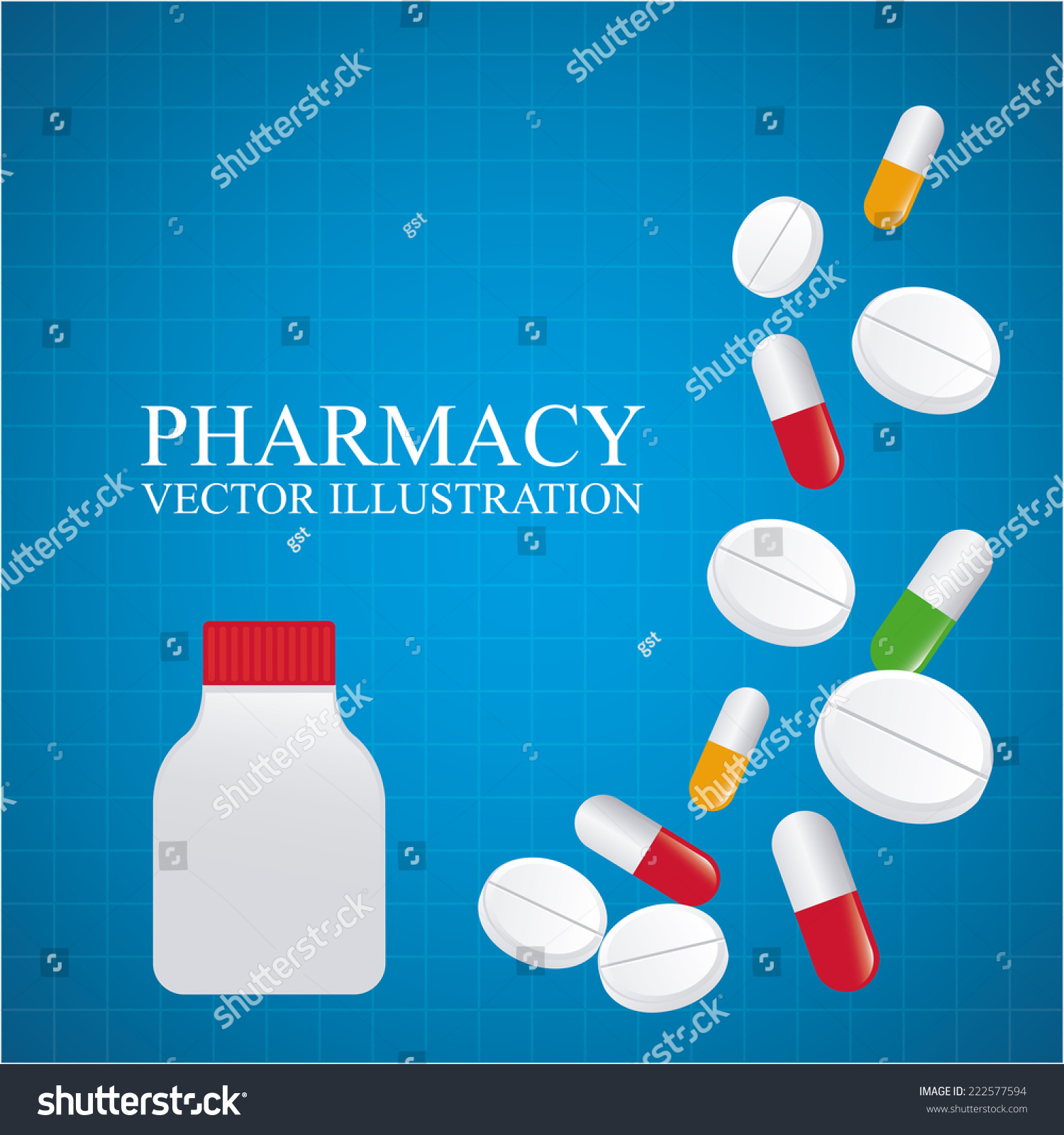 Pharmacy Graphic Design Vector Illustration: เวกเตอร์สต็อก (ปลอดค่า ...