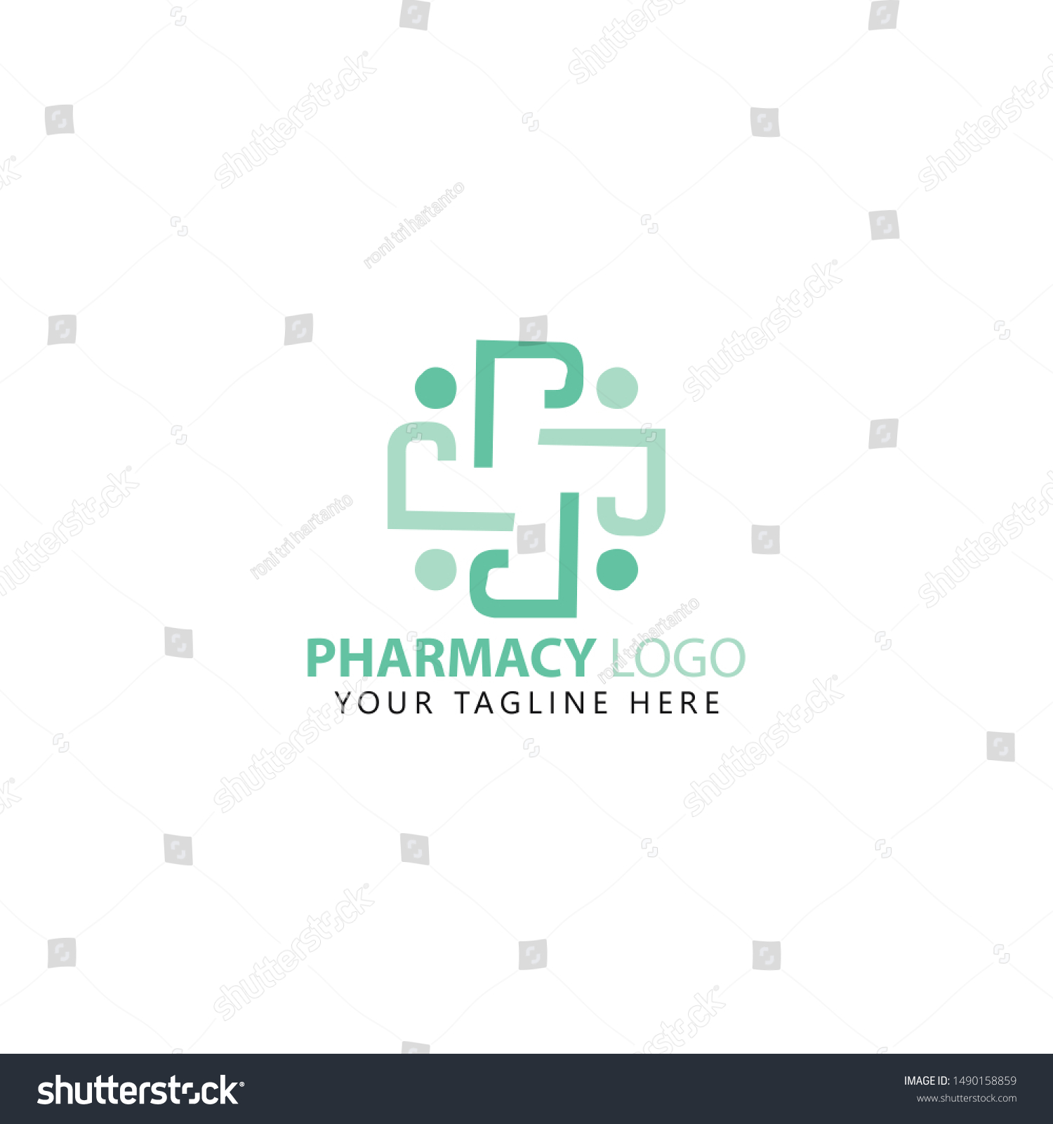 Pharmacy Logo Design Template Vector Stock Vector (Royalty Free ...