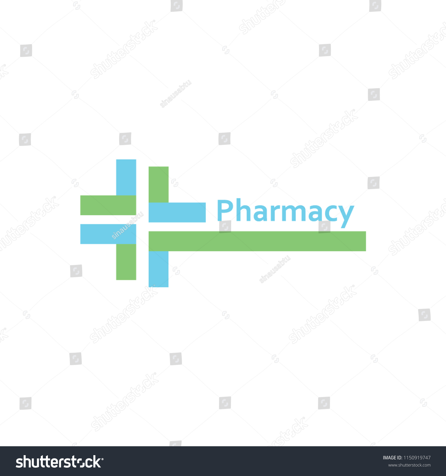 Pharmacy Logo Icon Vector Template Stock Vector (Royalty Free) 1150919747