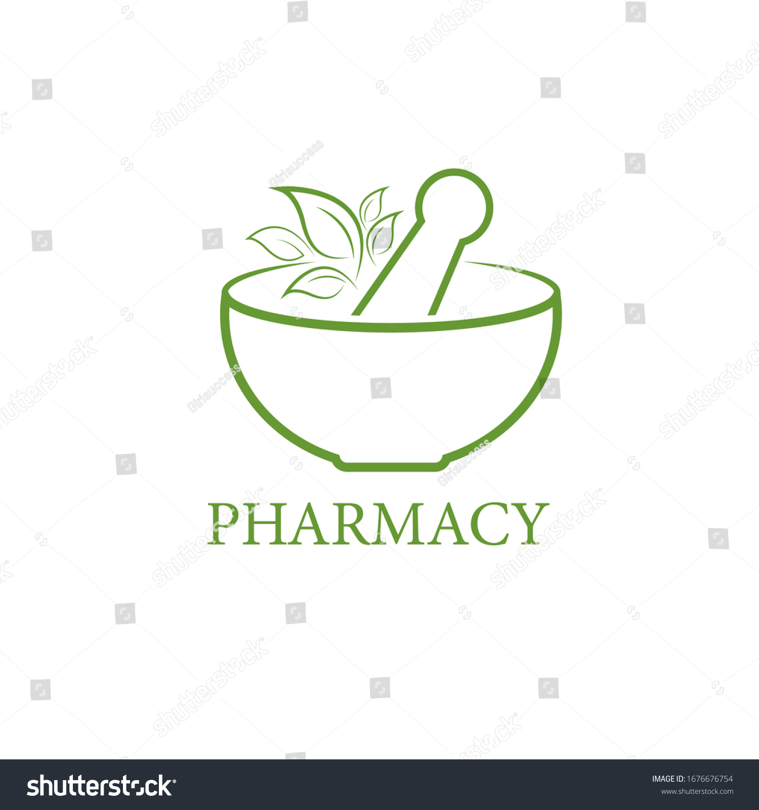 Pharmacy Logo Icon Vector Template Stock Vector (Royalty Free) 1676676754