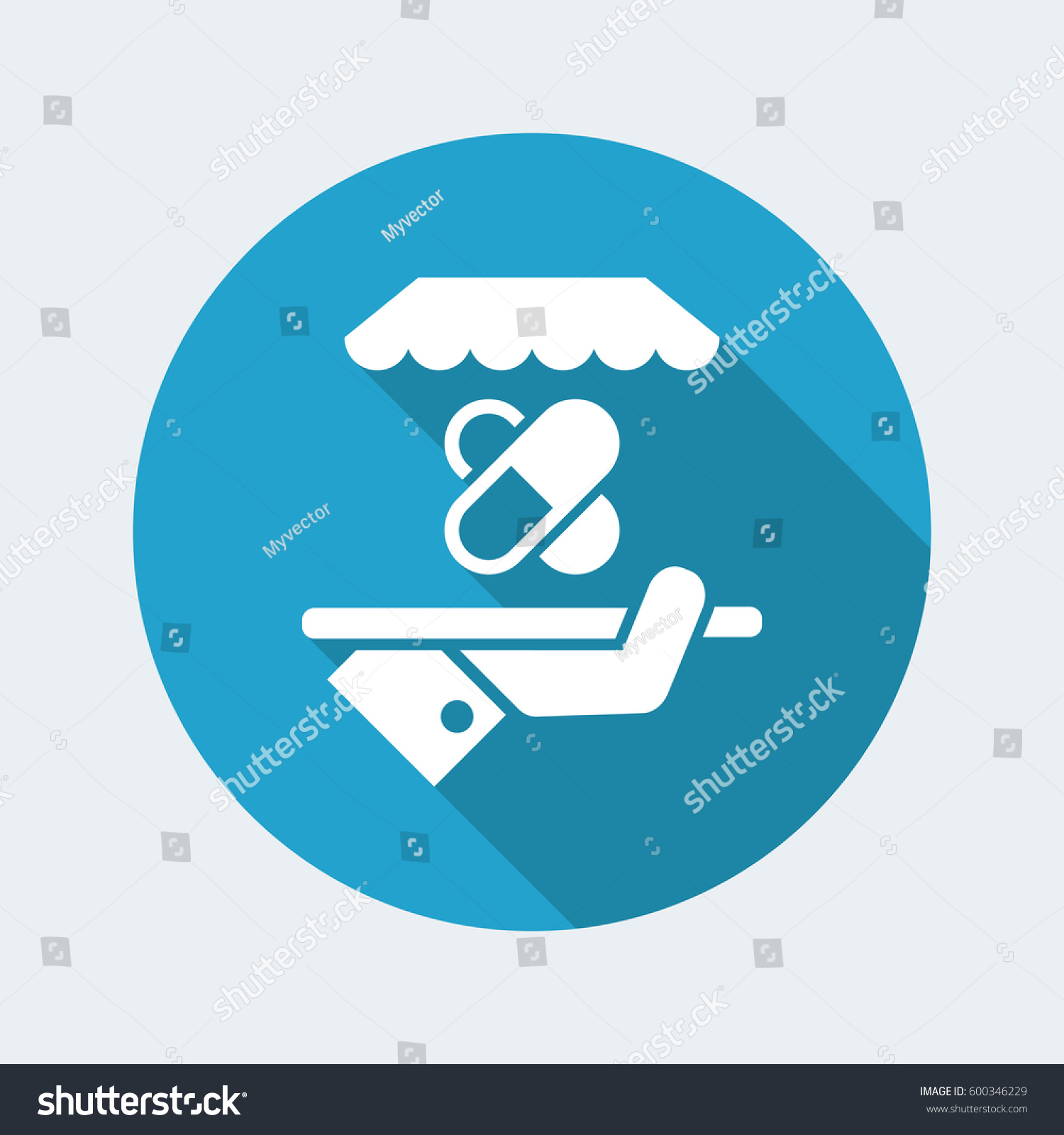 Pharmacy Medical Services Vector Web Icon Stock Vector (Royalty Free ...