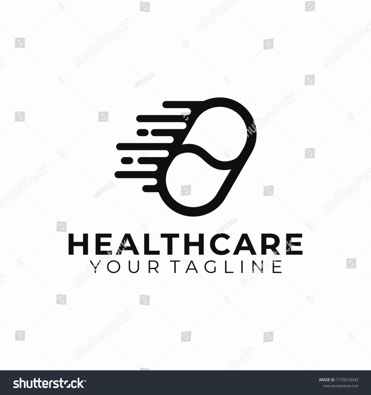 Pharmacy Pill Logo Icon Vector Isolated Stock Vector (Royalty Free ...
