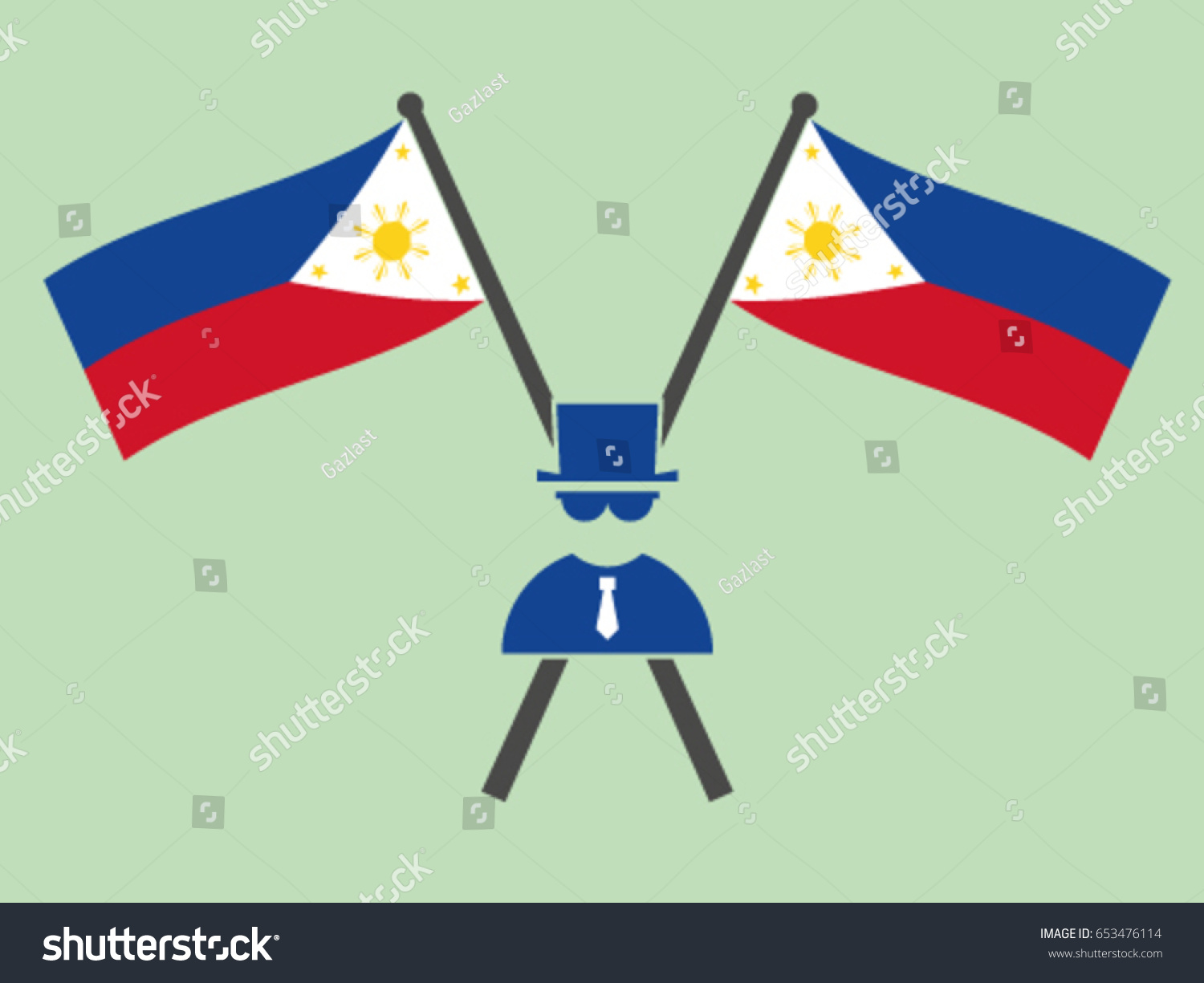 Philippines Emblem Mafia: vector de stock (libre de regalías) 653476114 ...