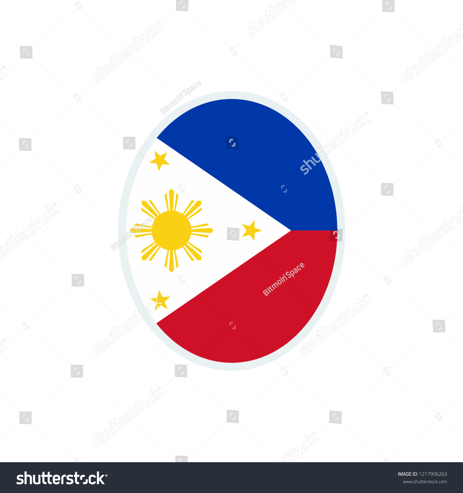 Philippines Flag Philippines Round Flag Stock Vector (Royalty Free ...