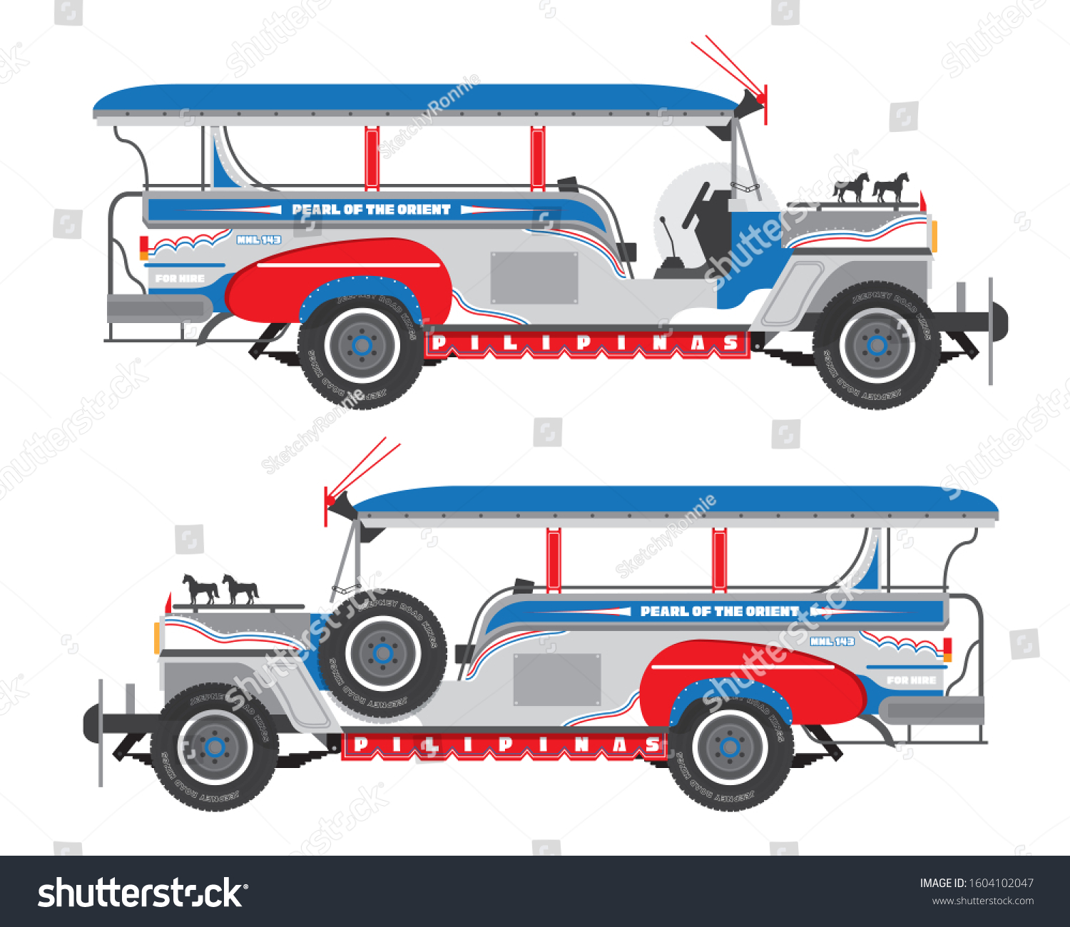 Philippines Jeepney Icon Vector Set 스톡 벡터(로열티 프리) 1604102047 | Shutterstock