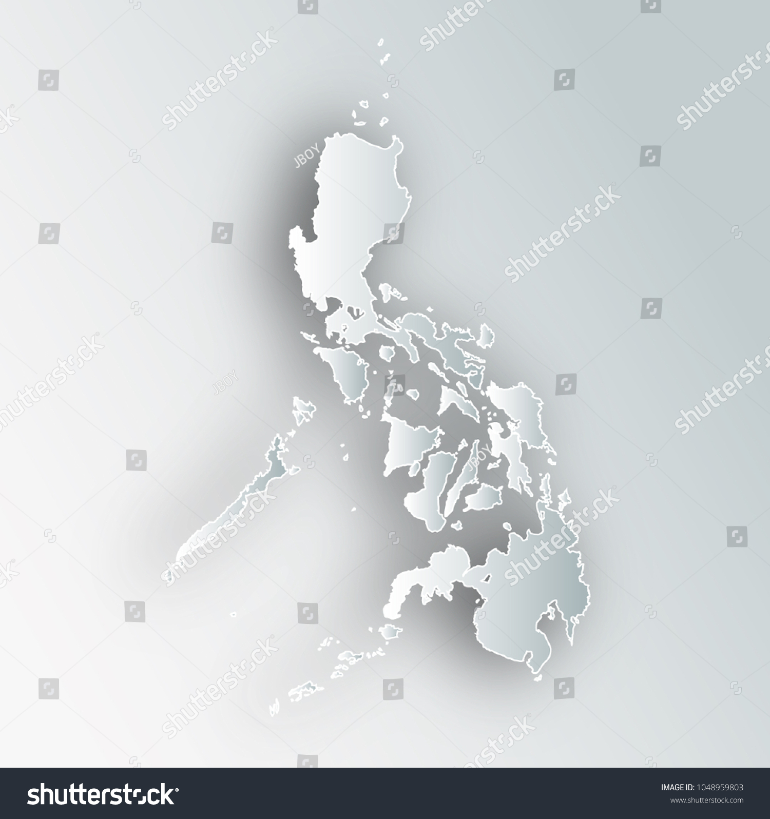 Philippines Map Frame Icon 스톡 벡터(로열티 프리) 1048959803 | Shutterstock
