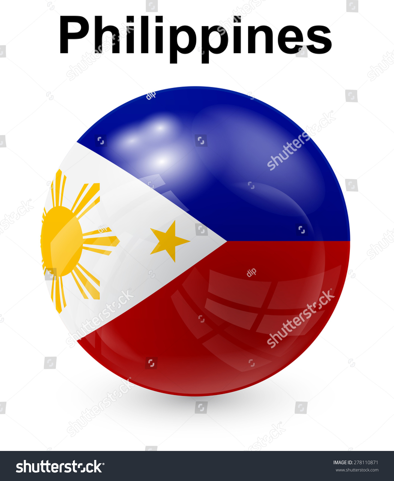 Philippines Official State Flag Stock Vector (Royalty Free) 278110871 ...