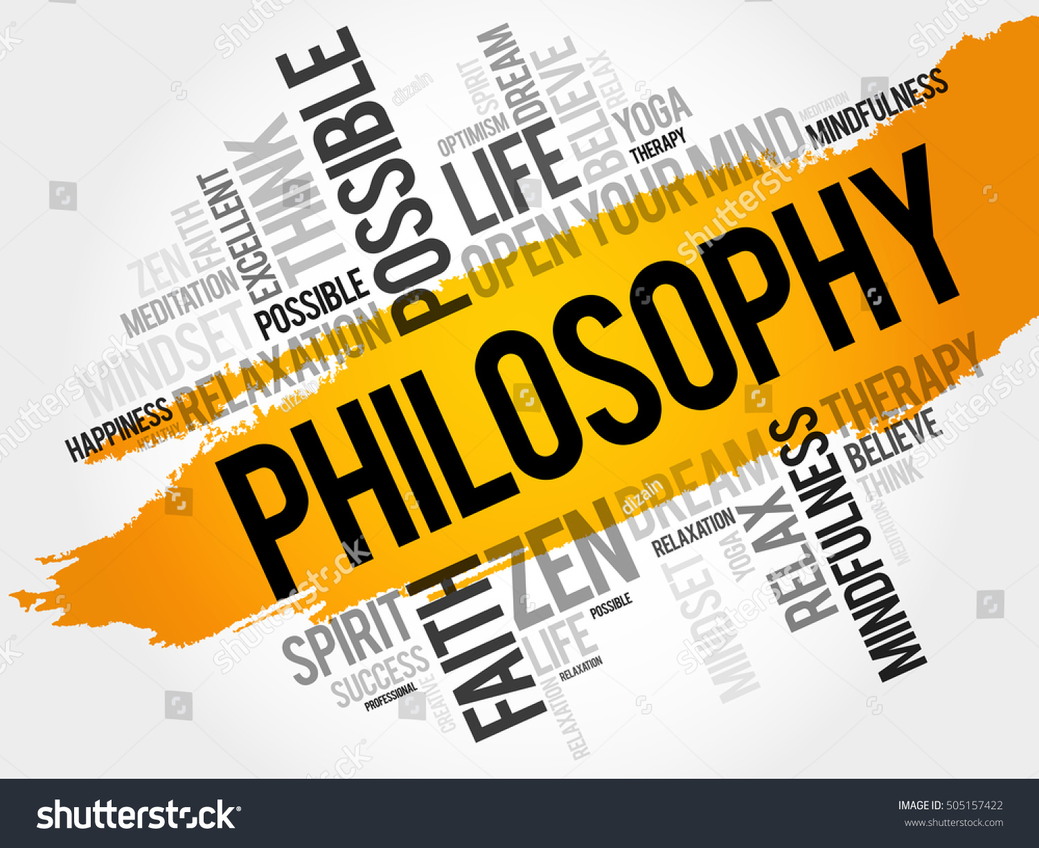 Philosophy Word Cloud Collage Concept Background Stock Vector (Royalty ...