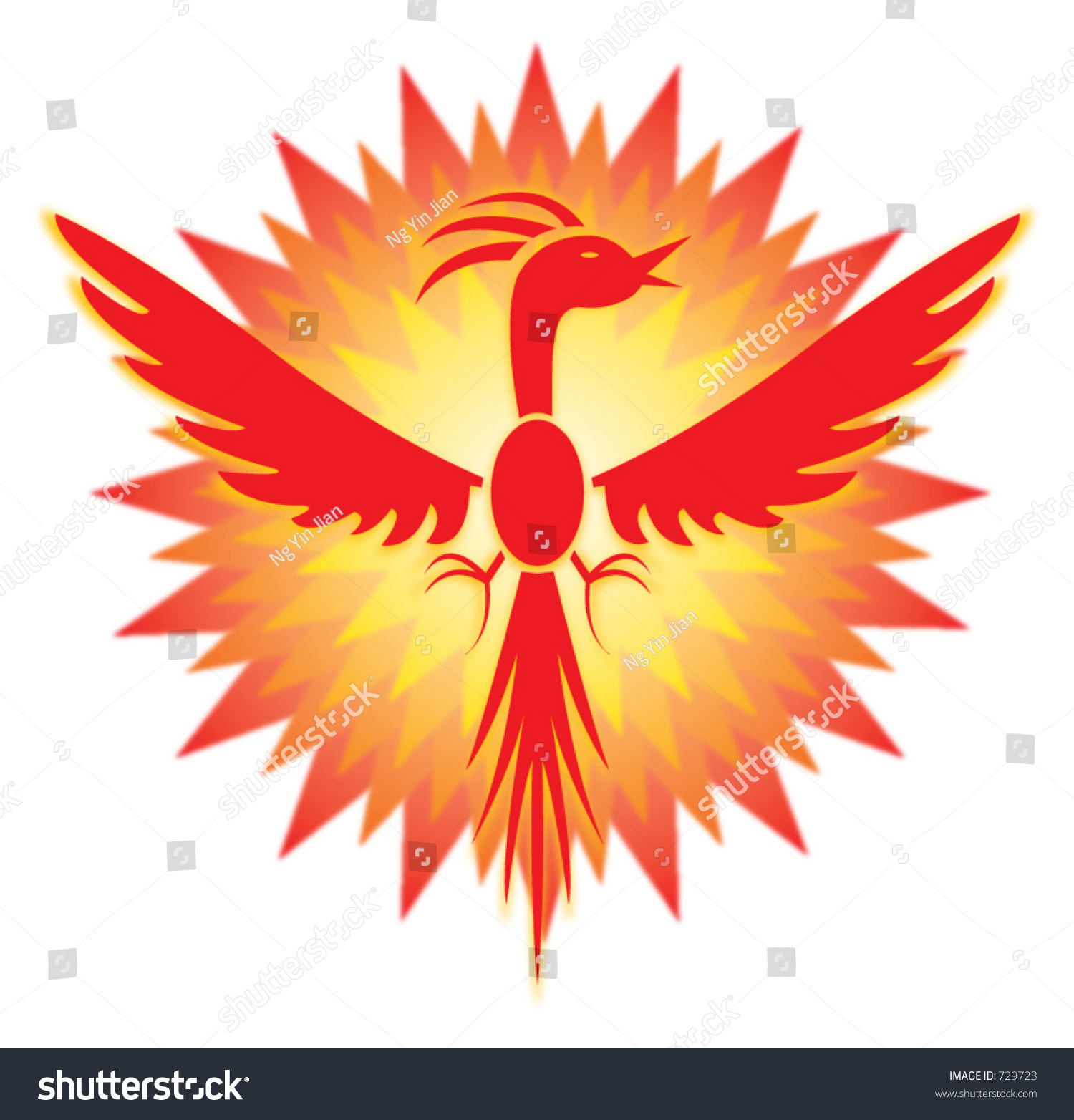 Phoenix Stock Vector (Royalty Free) 729723 | Shutterstock