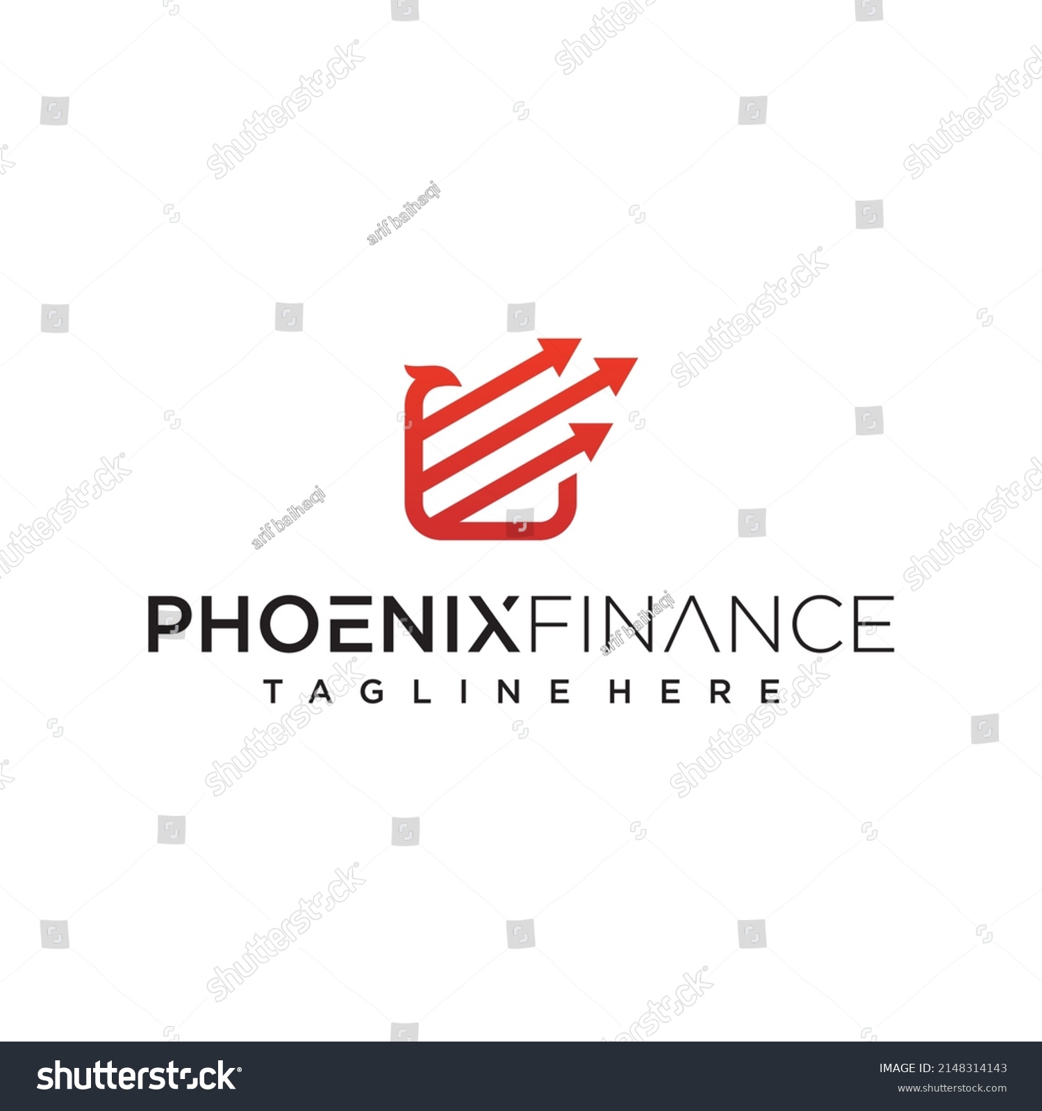 Phoenix Bird Vector Logo Finance Stock Vector (Royalty Free) 2148314143 ...