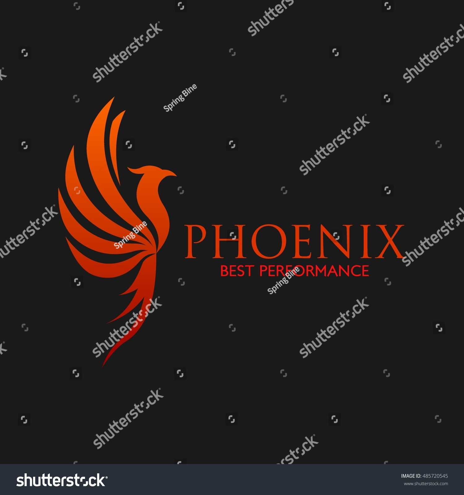 Phoenix Logo Design Template Vector Illustration: Vector có sẵn (miễn ...