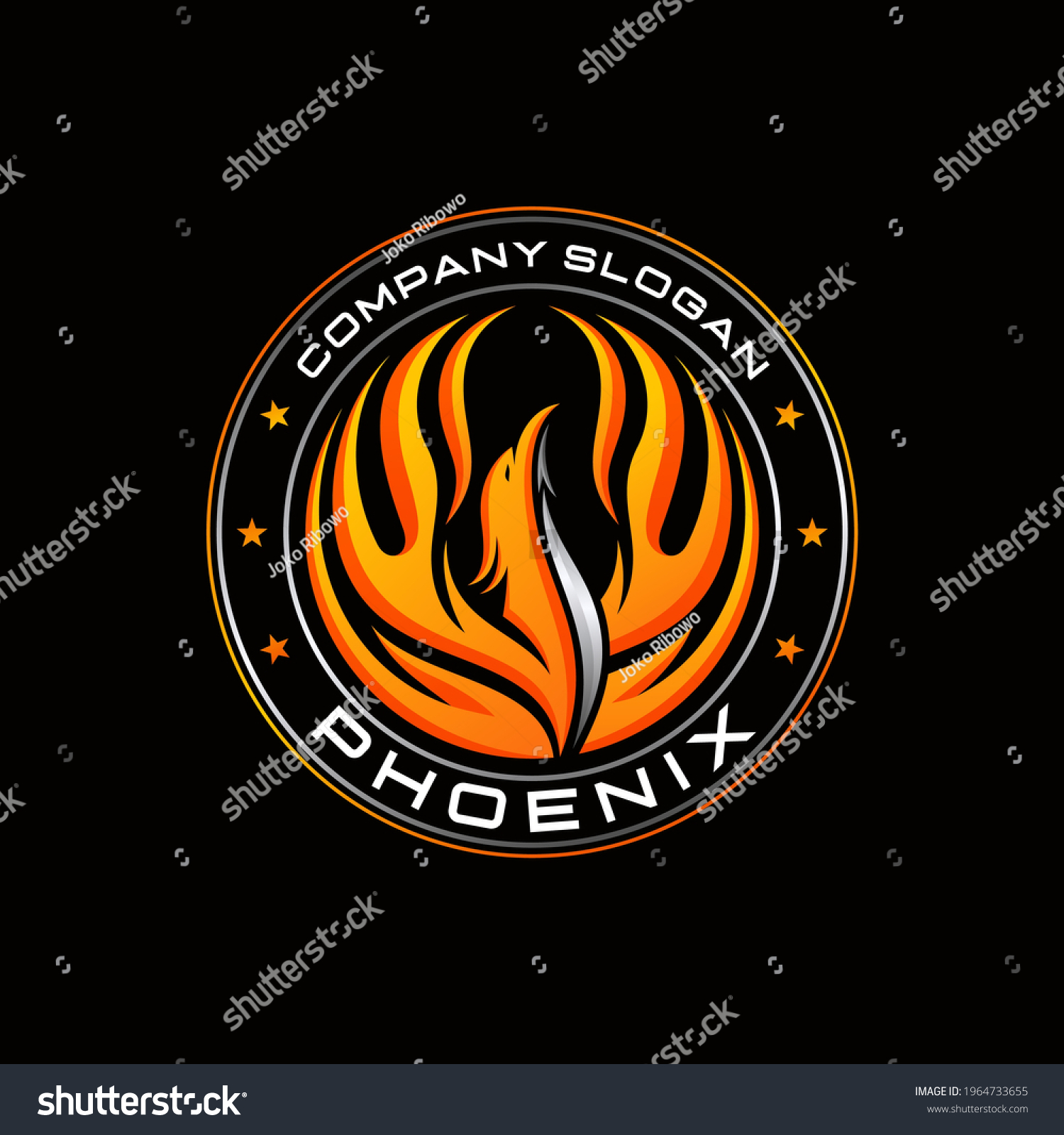 Phoenix Logo Designs Illustration Vector Template Stock Vector (Royalty ...
