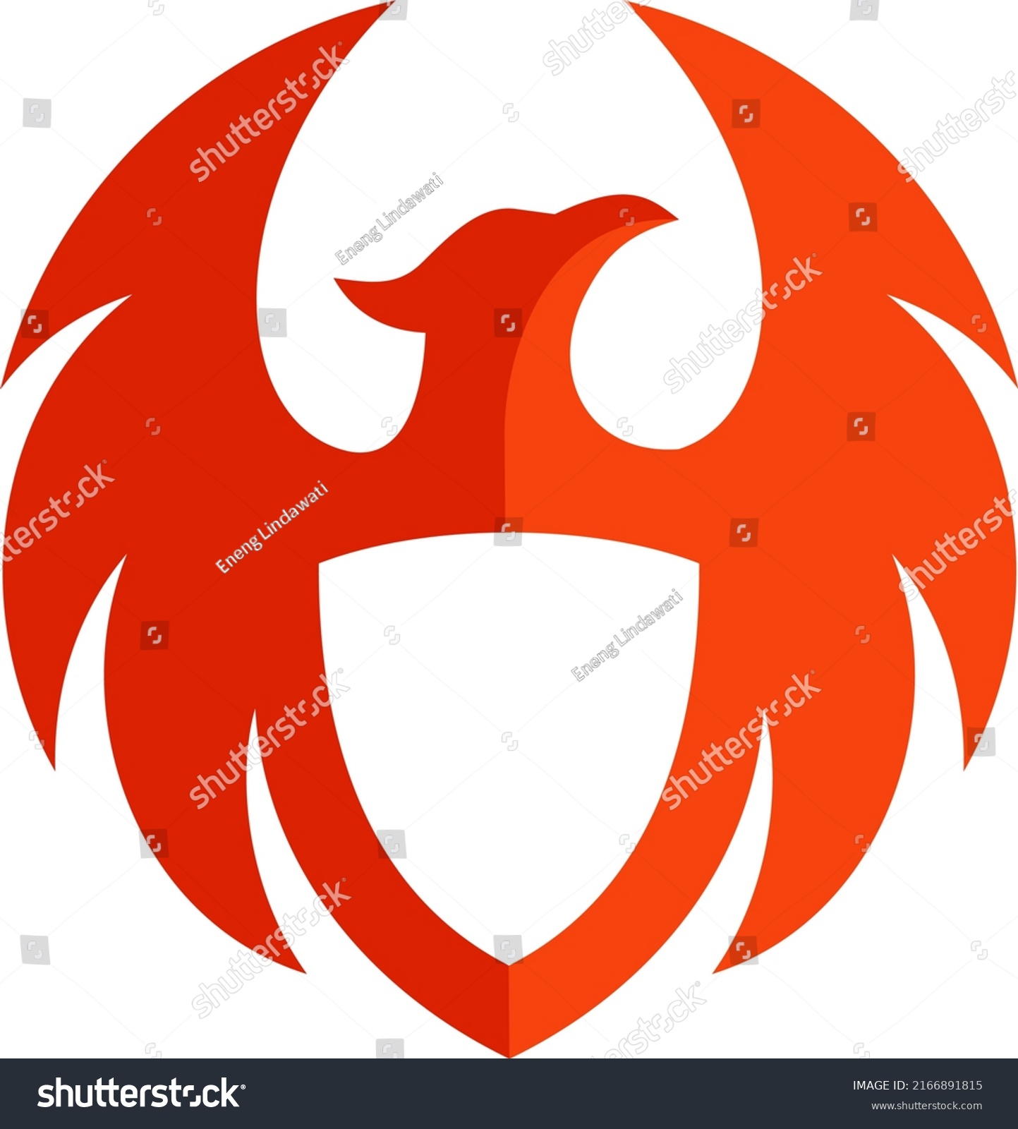 Phoenix Shield Luxury Design Vector Stock Vector (Royalty Free ...