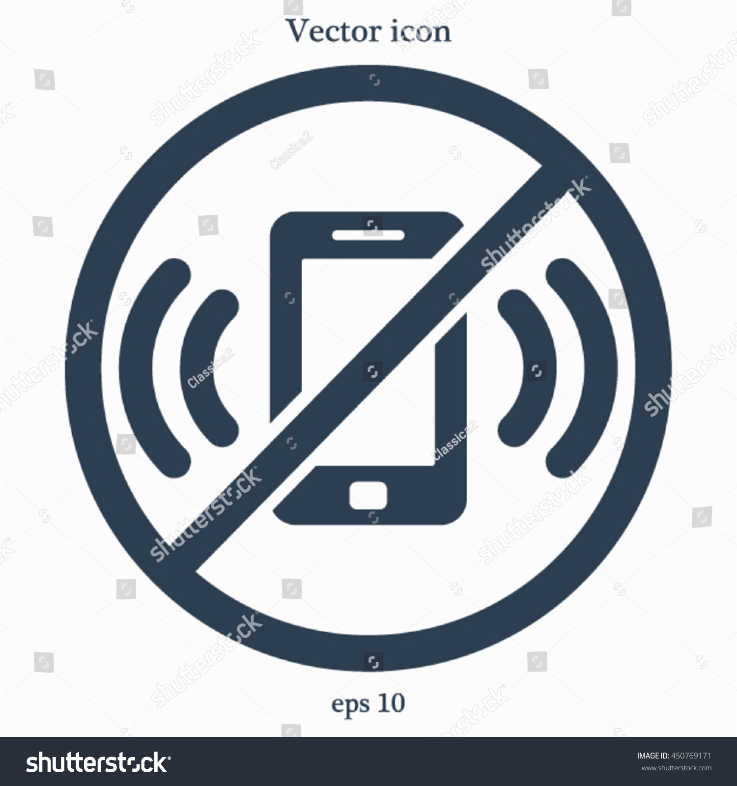 Phone Ban Vector Icon Stock Vector (Royalty Free) 450769171 | Shutterstock