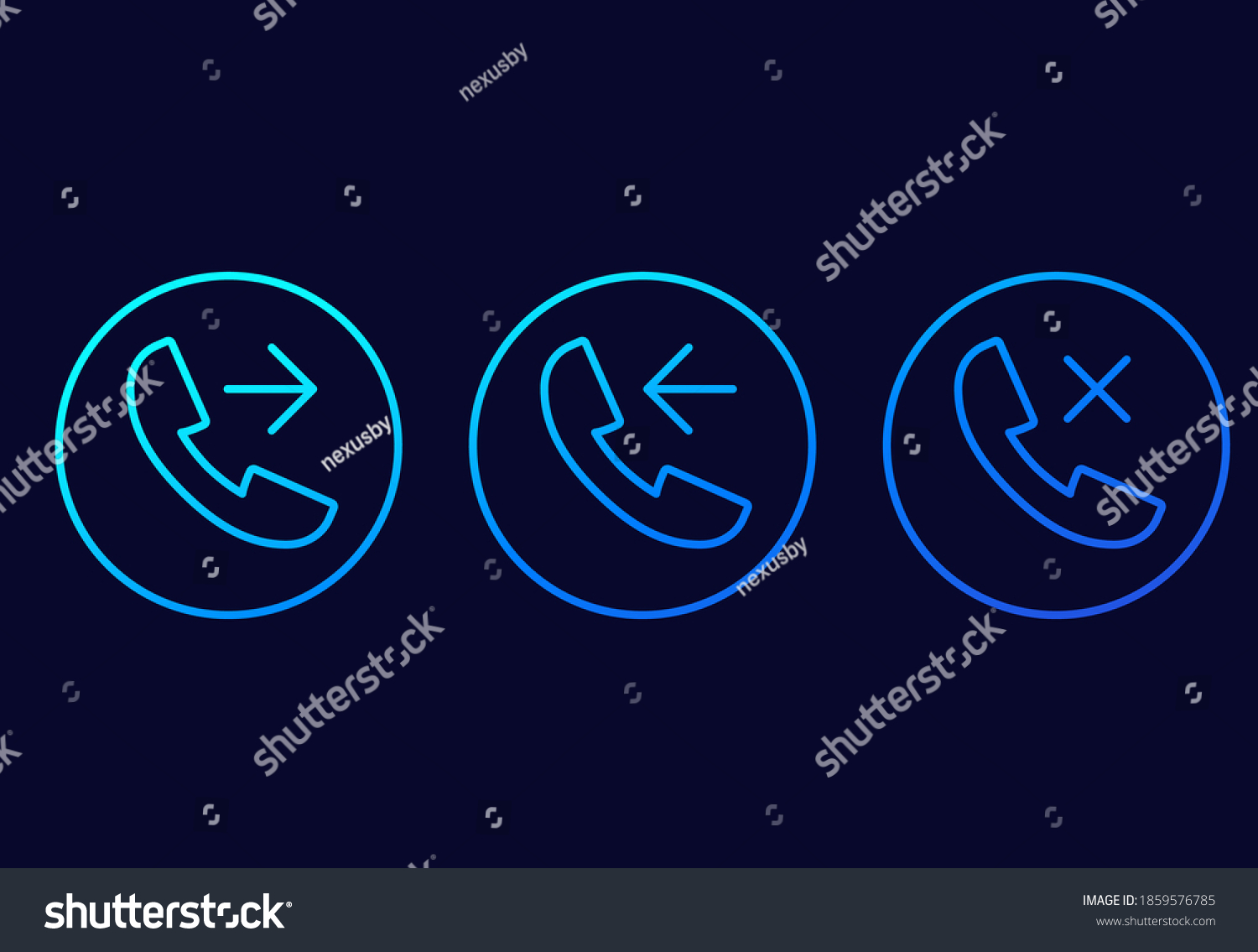 Phone Call Incoming Outgoing Missed Line Stock Vector (Royalty Free ... Phone Call Incoming Outgoing Missed Line Stock Vector (Royalty Free ...