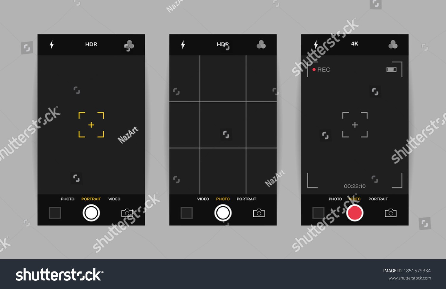 Phone Camera Interface Vertical View Mobile Stock Vector (Royalty Free ... Phone Camera Interface Vertical View Mobile Stock Vector (Royalty Free ...