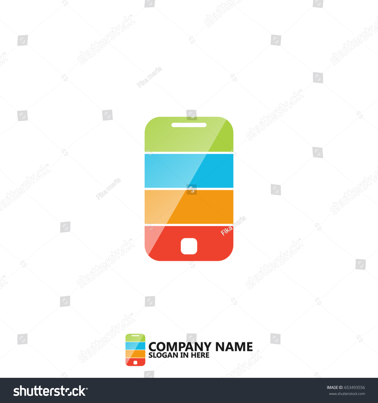 Phone Case Logo Template Design Stock Vector (Royalty Free) 653493556 ...