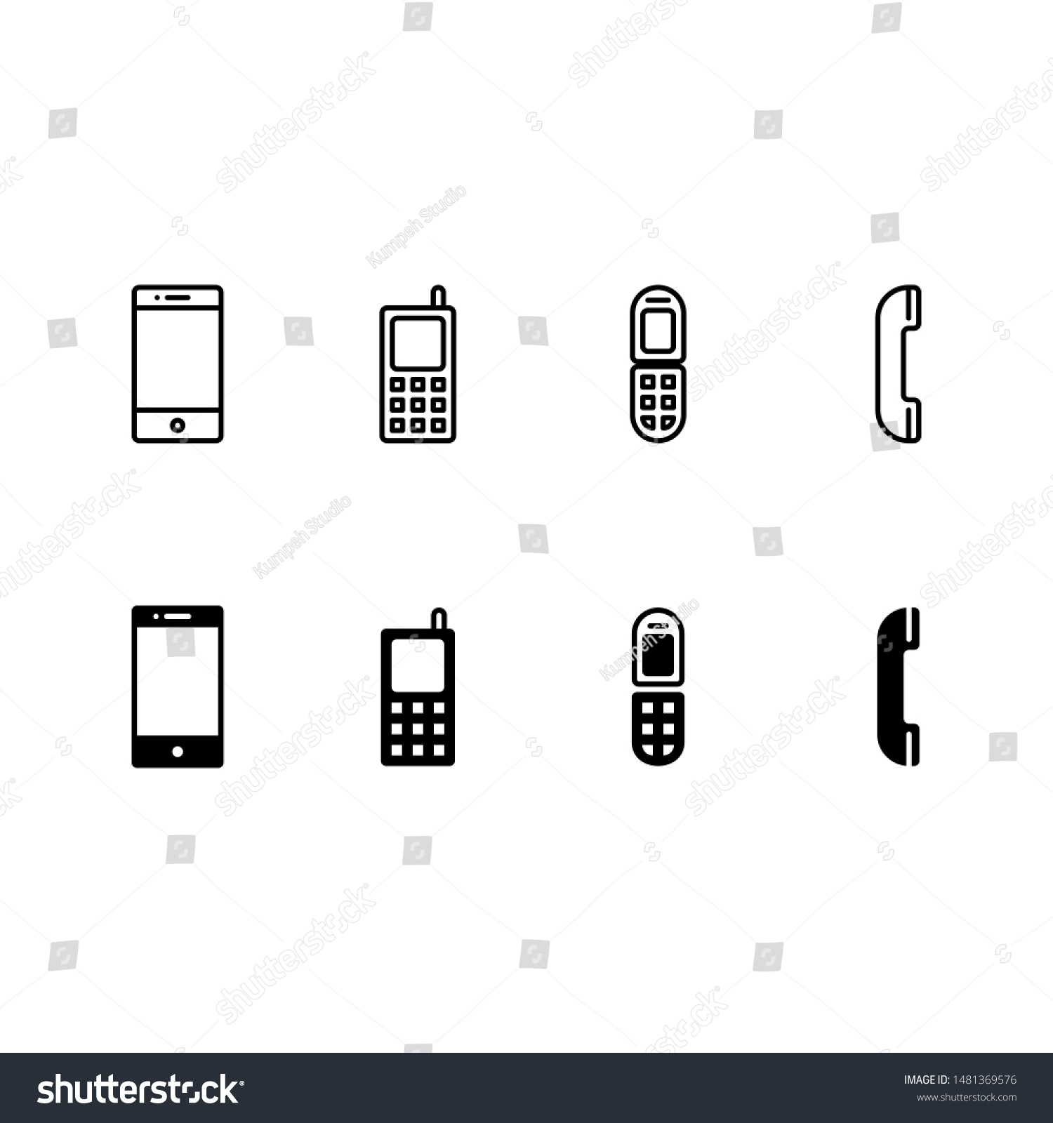 2,874 Flip phone icon Images, Stock Photos & Vectors | Shutterstock