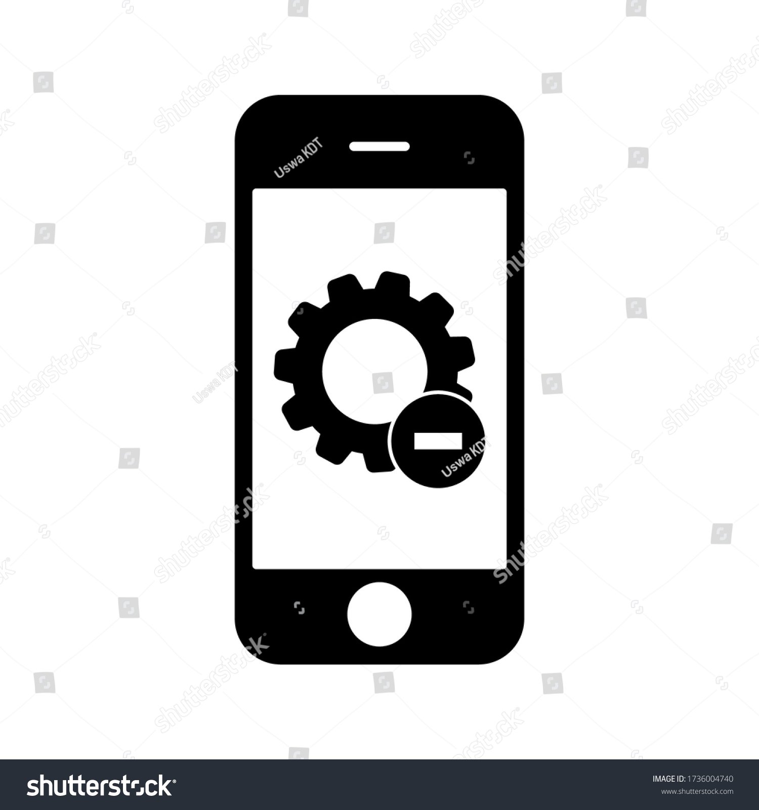 Phone Error System Vector Illustration System Stock Vector (Royalty ...