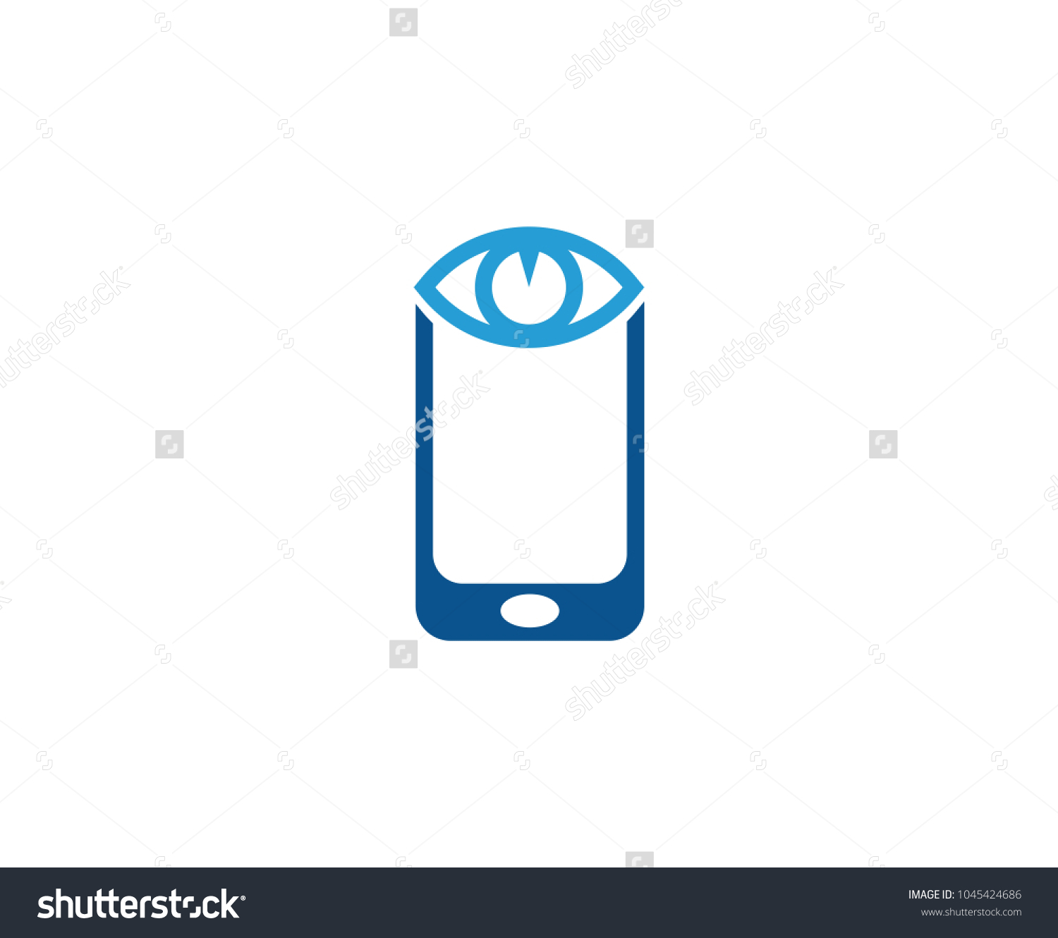 Phone Eye Logo Stock Vector (Royalty Free) 1045424686 | Shutterstock