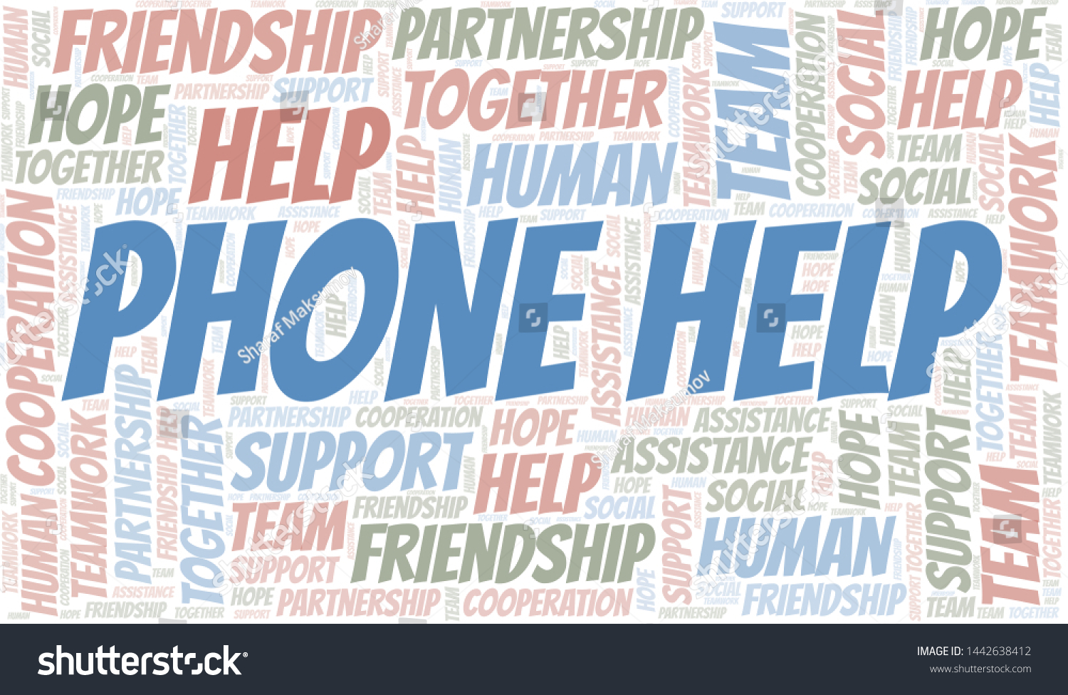 Phone Help Word Cloud Vector Made Stock Vector (Royalty Free ...