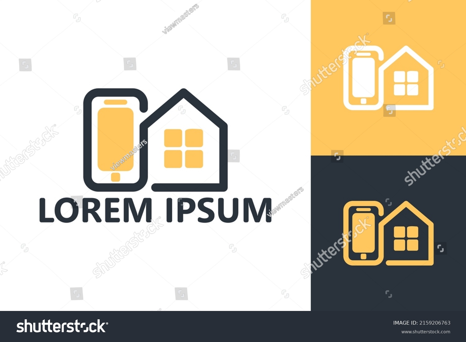 Phone House Logo Template Design Vector Stock Vector (Royalty Free ...