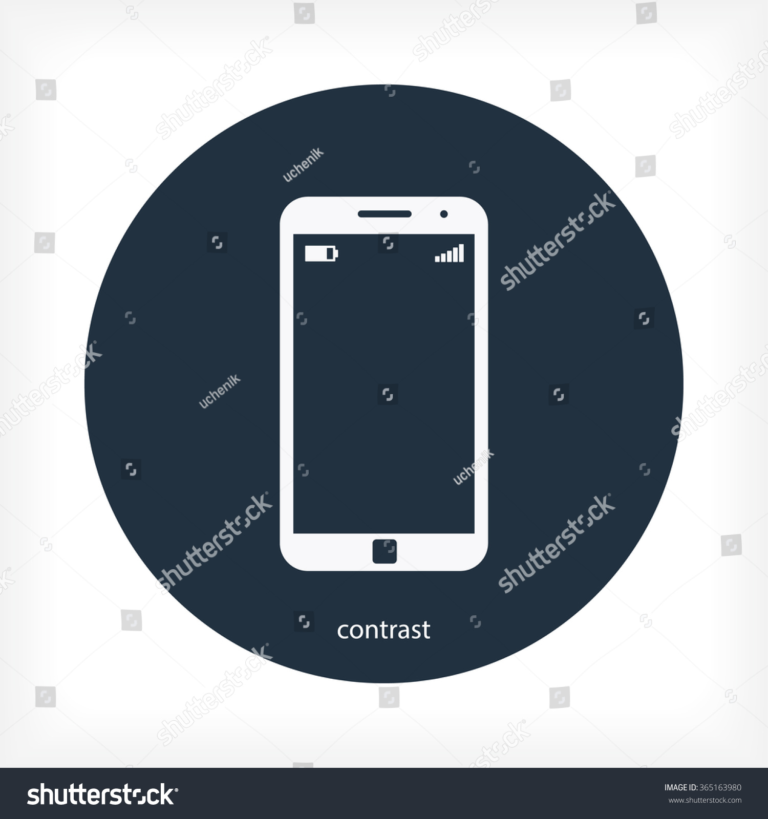 Phone Icon Stock Vector (Royalty Free) 365163980