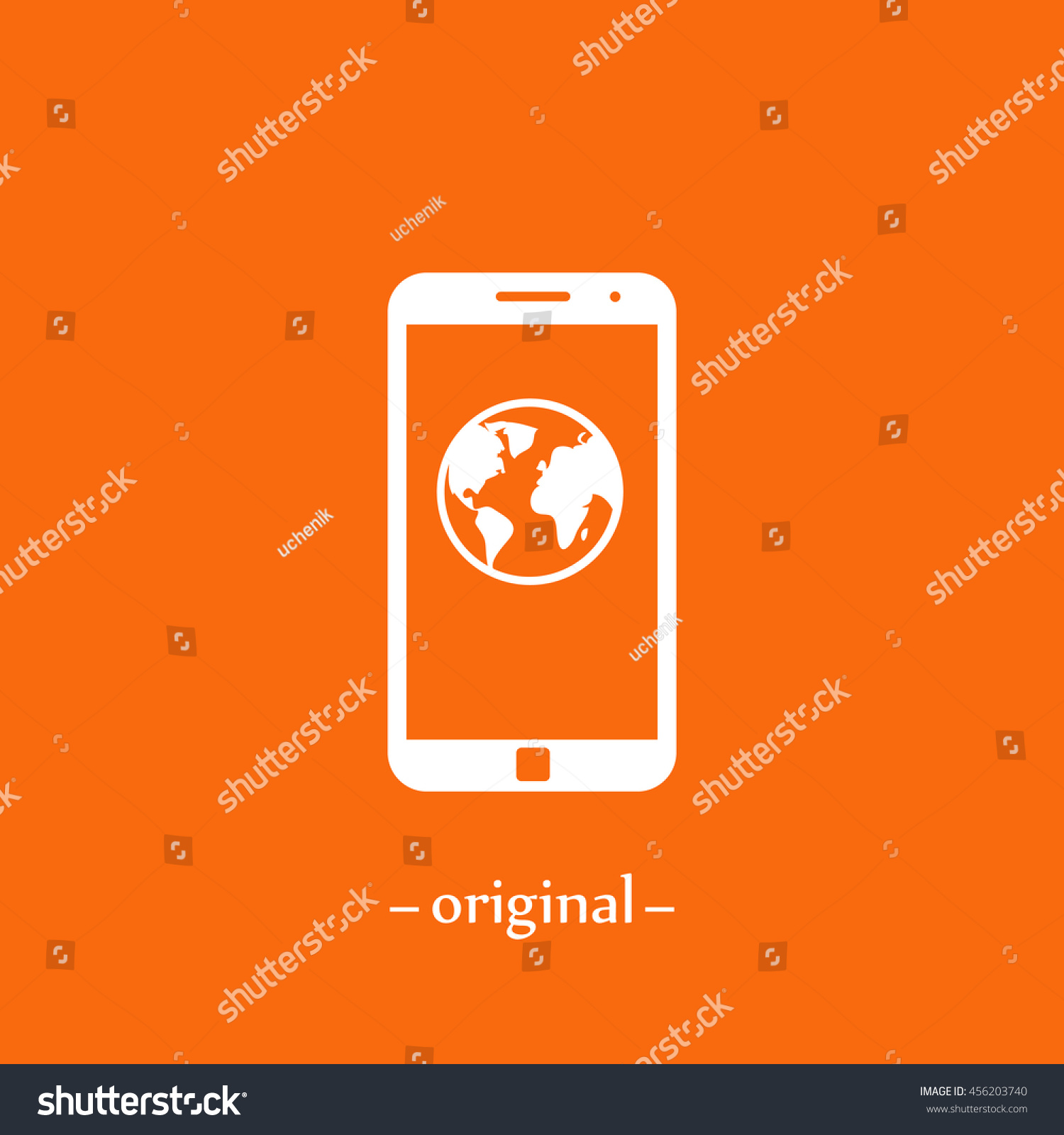 Phone Icon Stock Vector (Royalty Free) 456203740 | Shutterstock