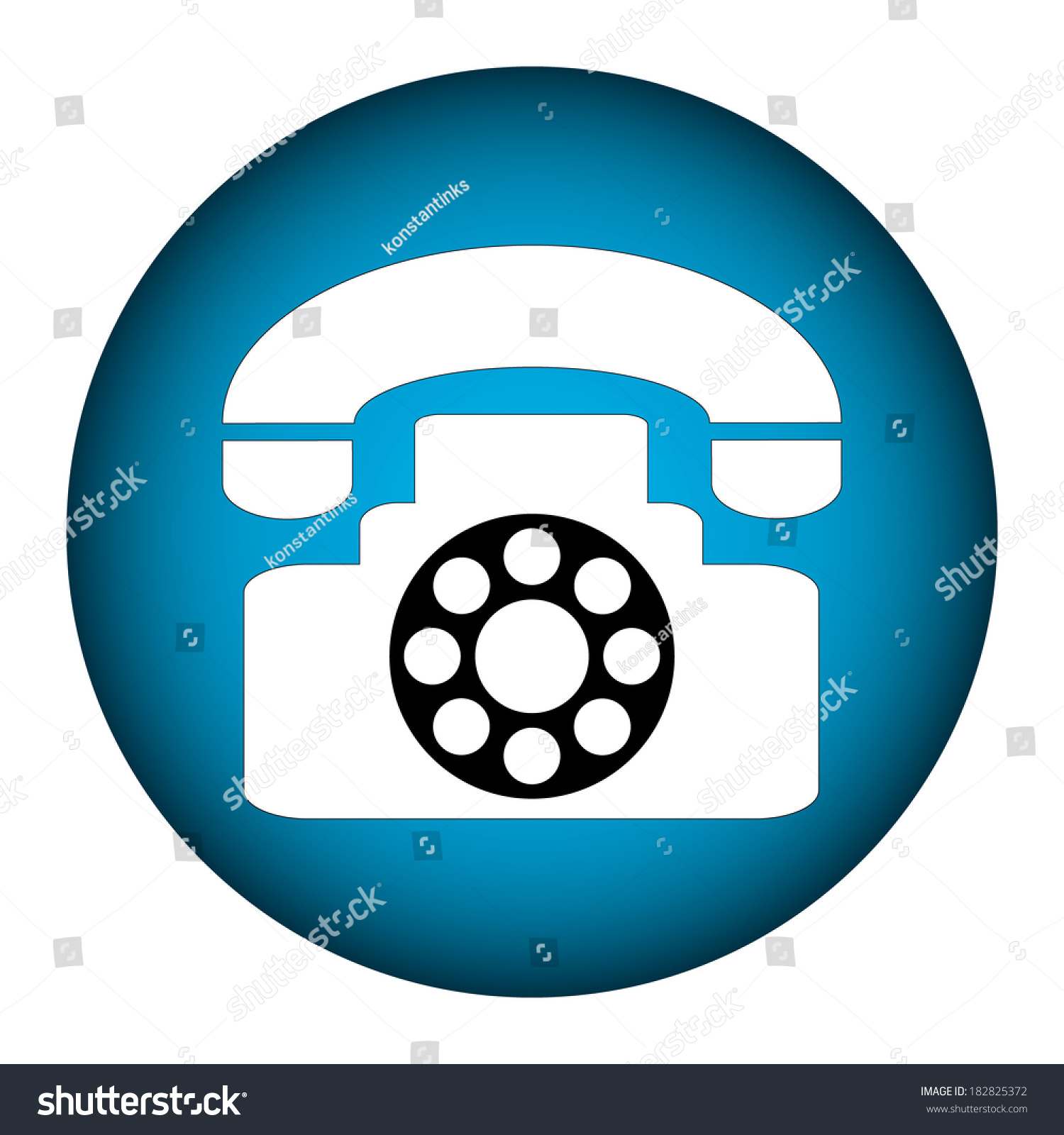 Phone Icon Button On White Background Stock Vector (Royalty Free ...