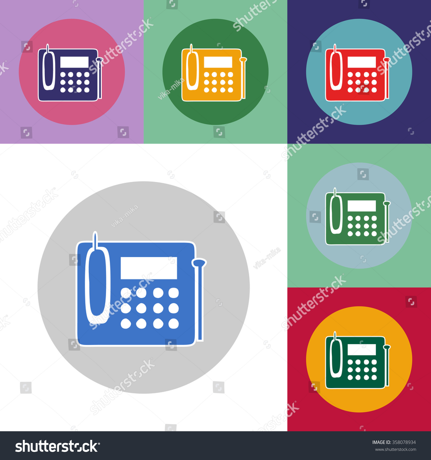 Phone Icon Eps 10 Stock Vector (Royalty Free) 358078934 | Shutterstock