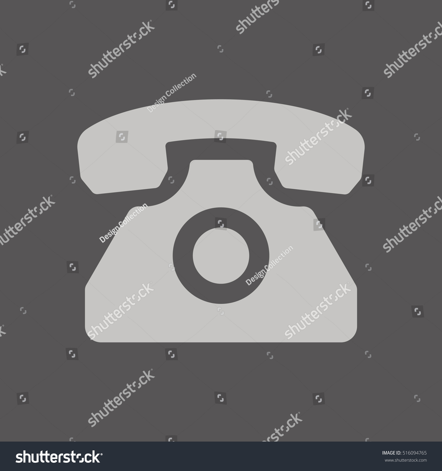 Phone Icon Flat Design: เวกเตอร์สต็อก (ปลอดค่าลิขสิทธิ์) 516094765 ...