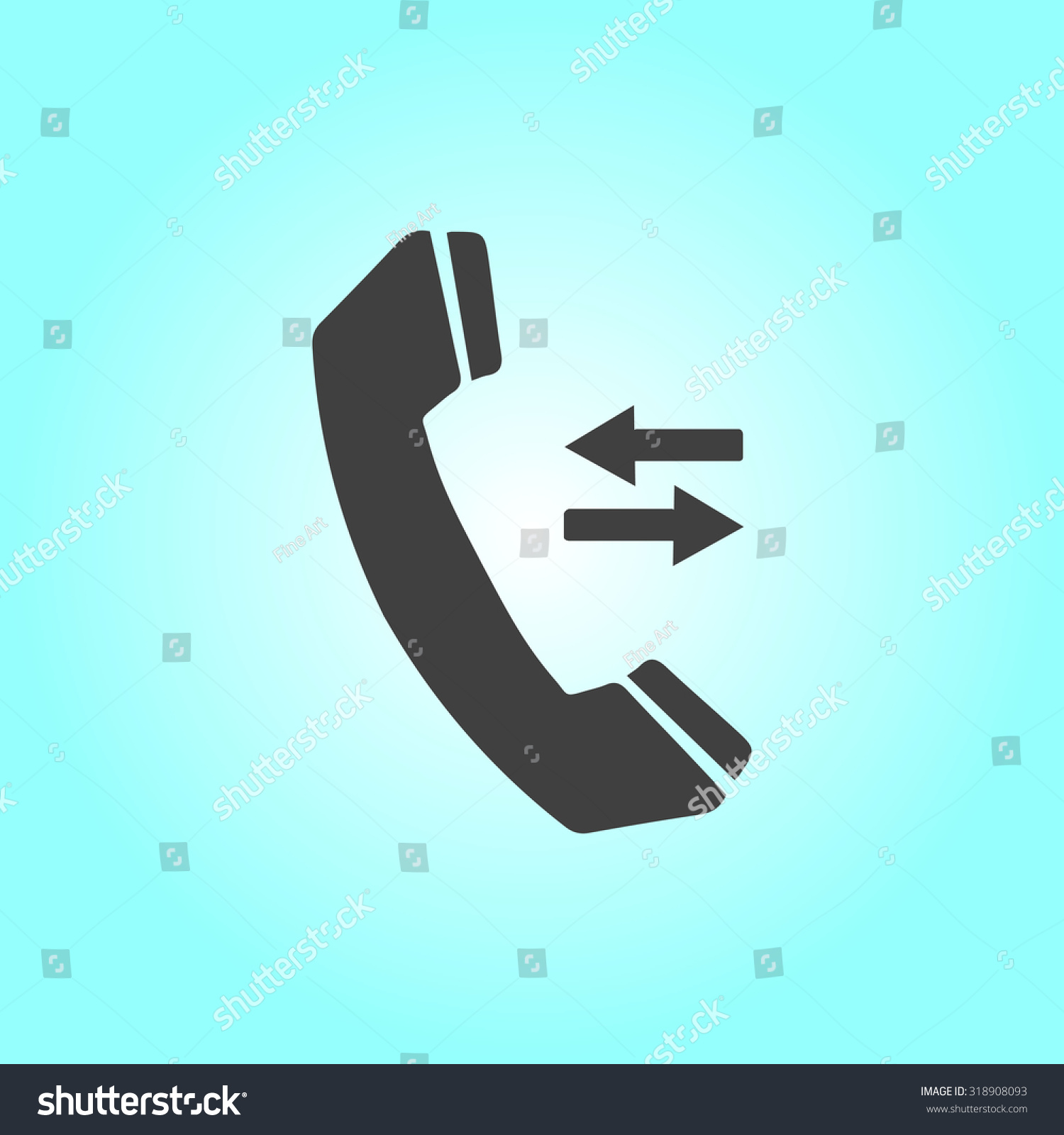 Phone Icon Flat Design Style Vector: เวกเตอร์สต็อก (ปลอดค่าลิขสิทธิ์ ...
